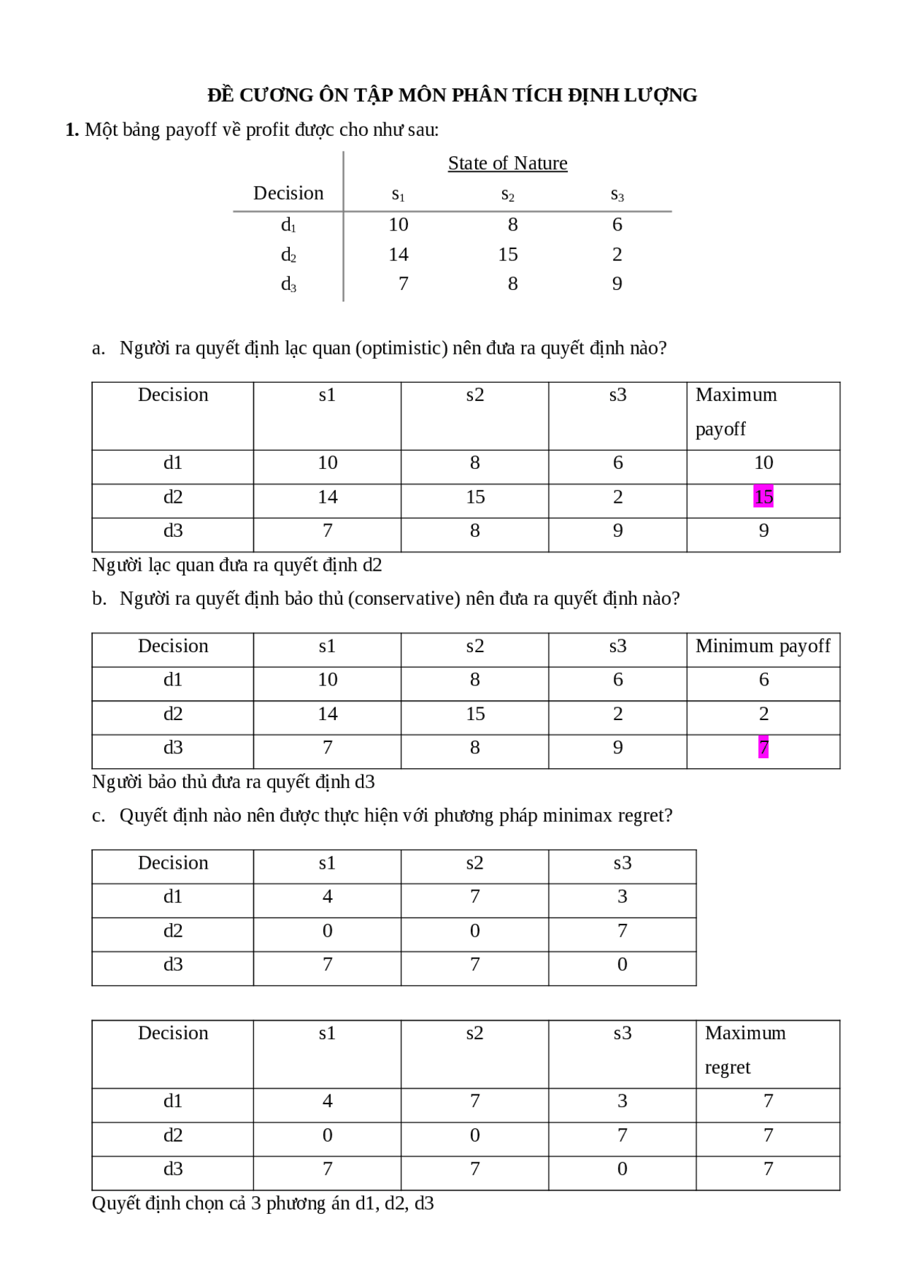 Assignment-Quantitative Method | Assignments Quantitative Techniques | Docsity