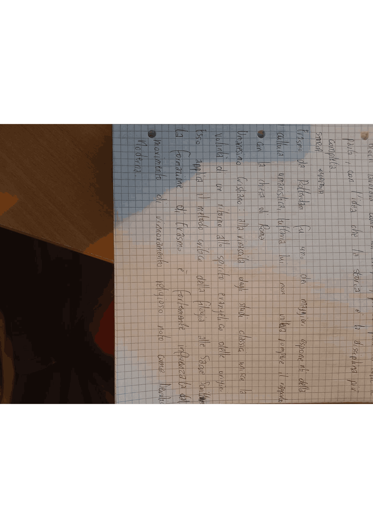 Schema Erasmo da Rotterdam | Schemi e mappe concettuali di Storia ...