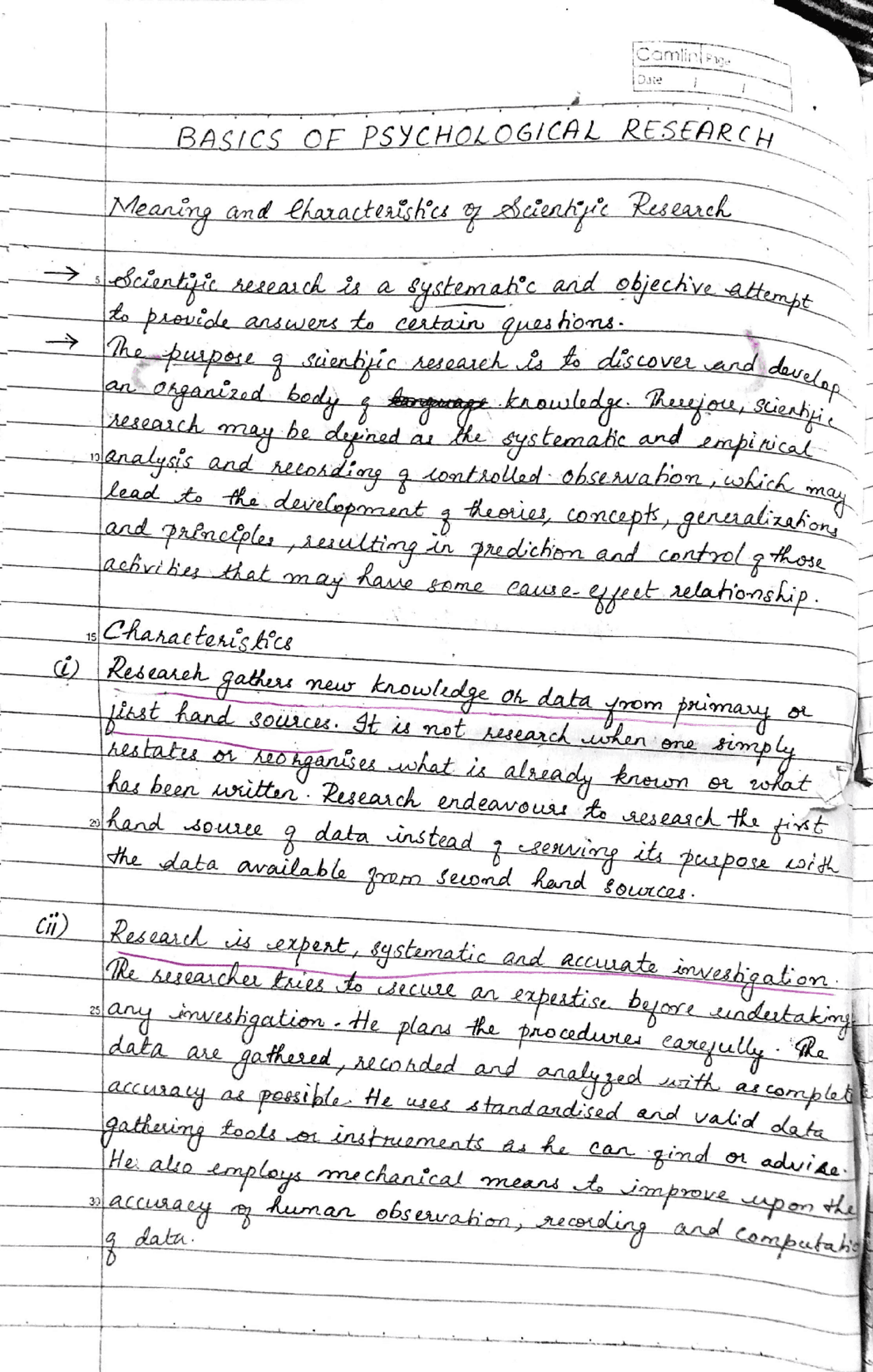 Psychological measurements and testing | Study notes Psychology | Docsity