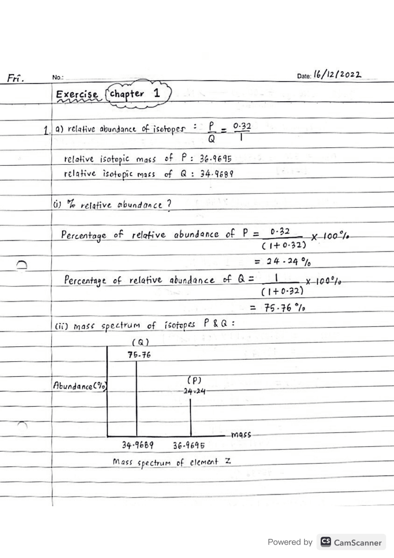Chemistry Science Exercise Exercises Earth Science Docsity
