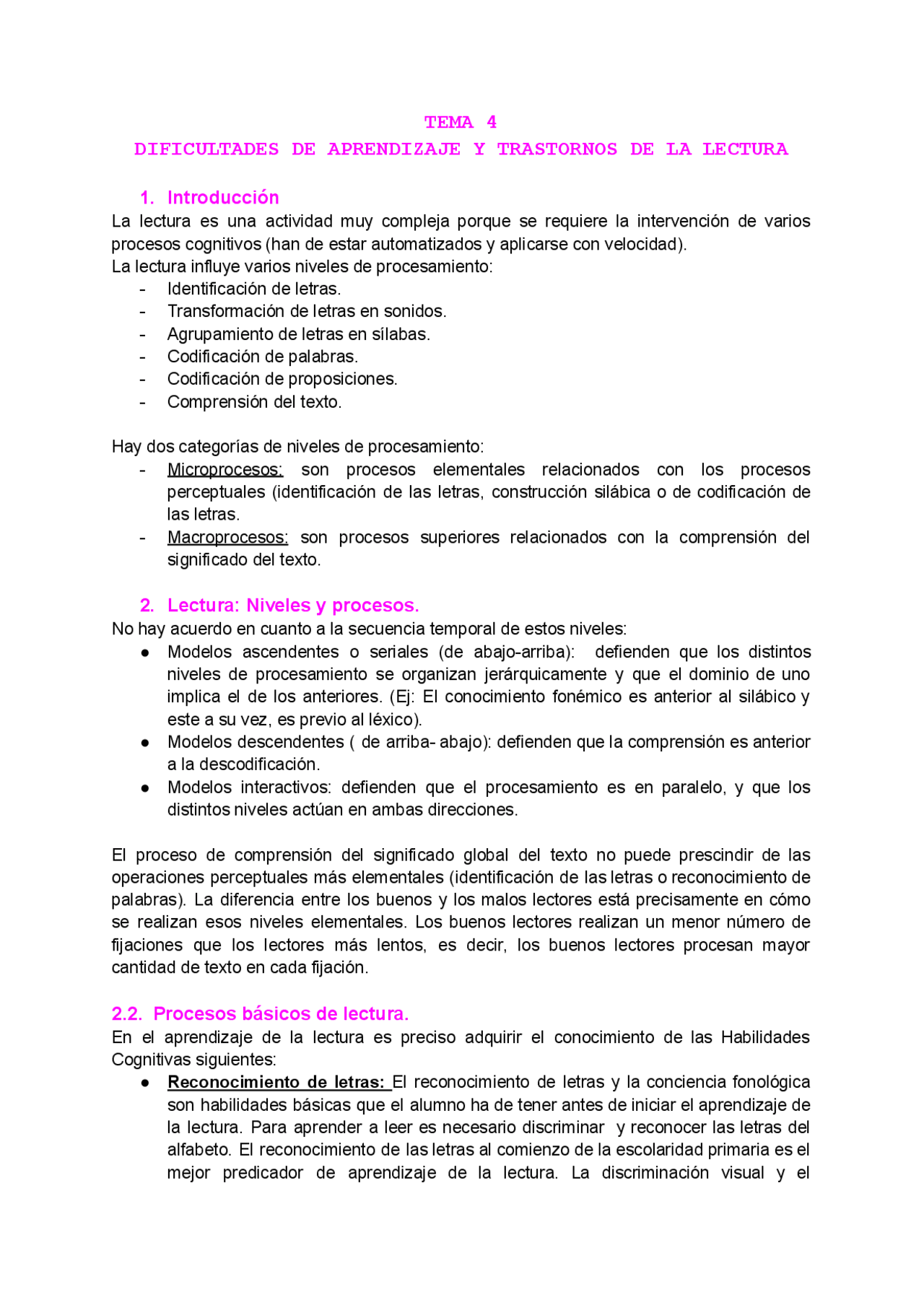 Dificultad De Aprendizaje Apuntes De Desarrollo Infantil Docsity