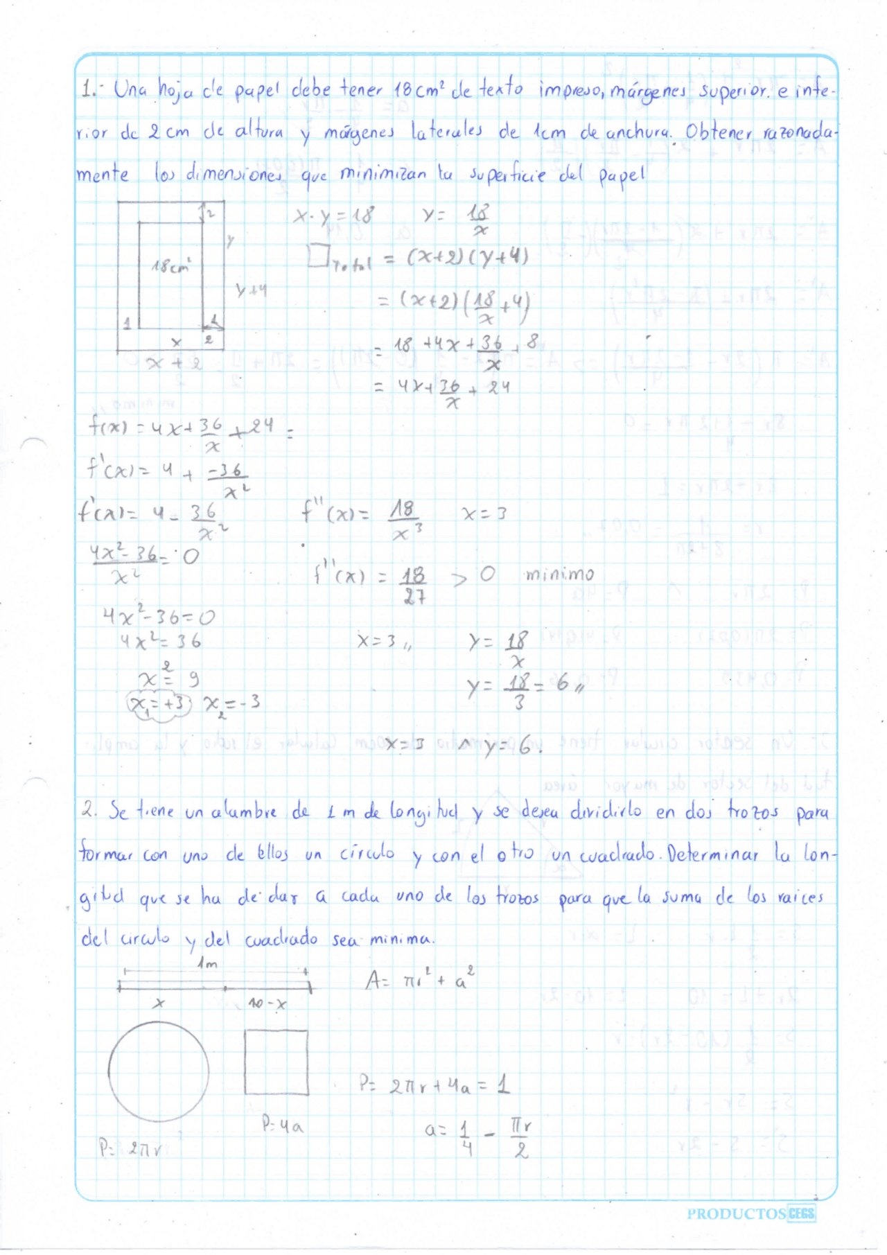 Calculo 1 ejercicios de cálculo diferencial e integral | Ejercicios de Matemáticas | Docsity