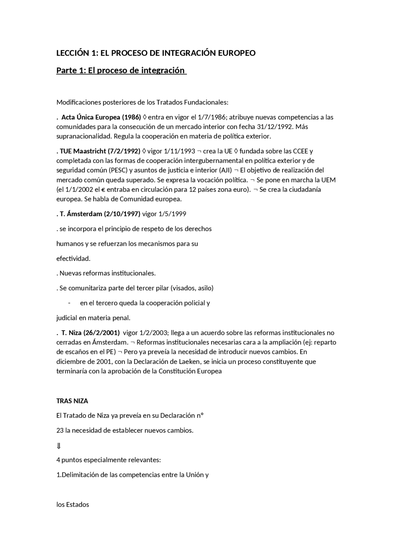 Apuntes Profesora Covadonga Derecho Comunitario Apuntes De Derecho