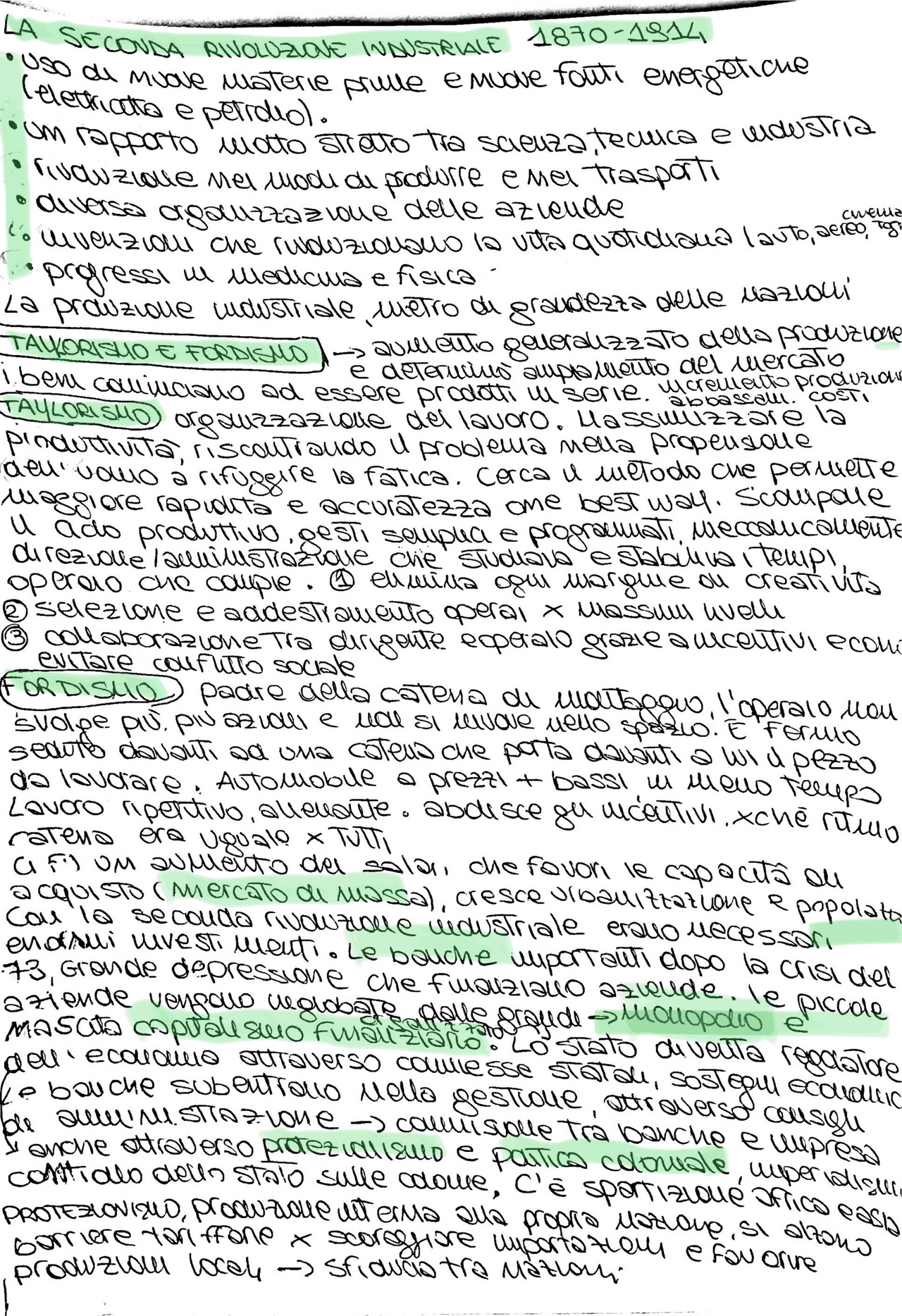 Seconda Rivoluzione Industriale Schemi E Mappe Concettuali Di Storia