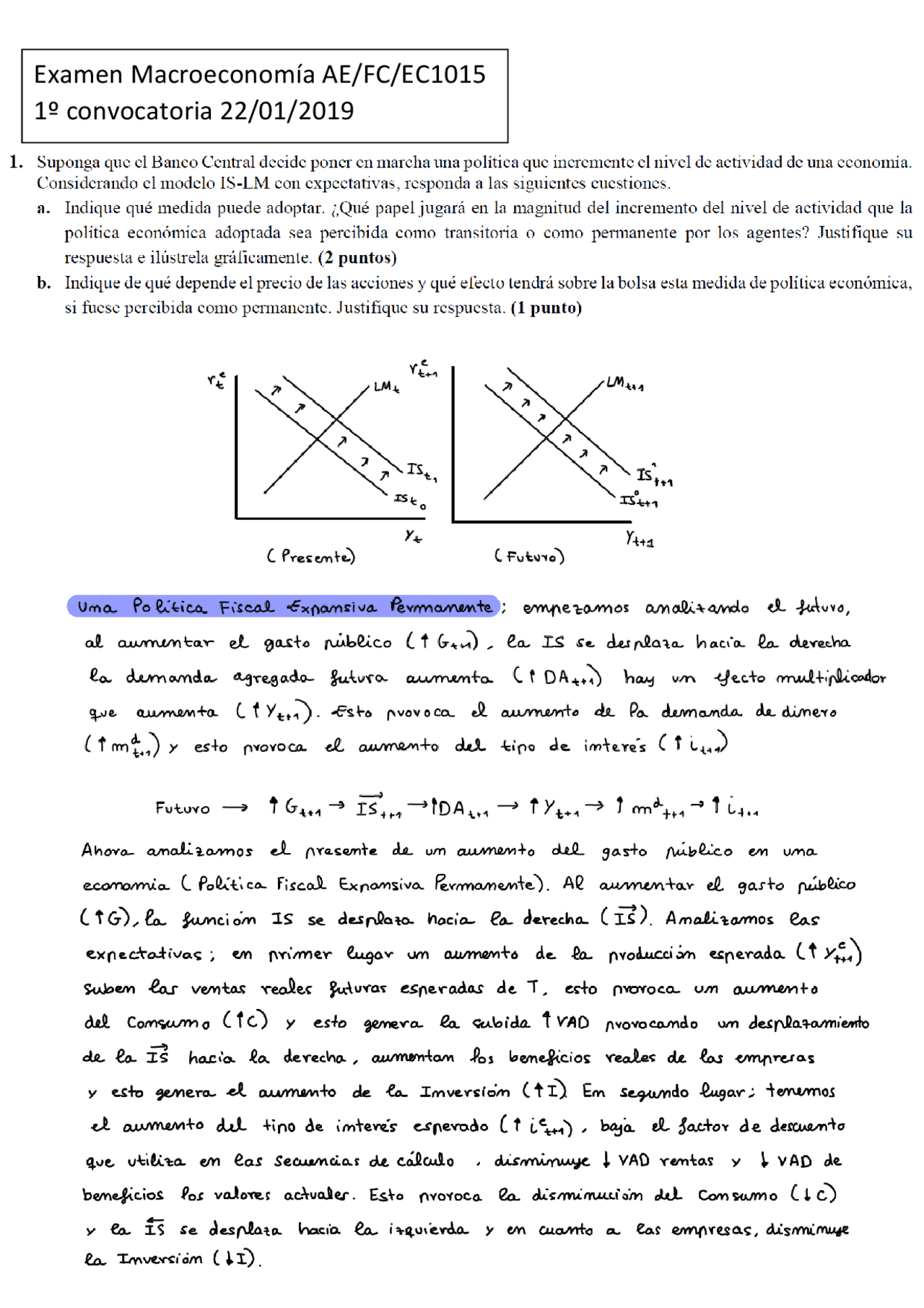 Exámenes De Macroeconomía Exámenes De Macroeconomía Docsity