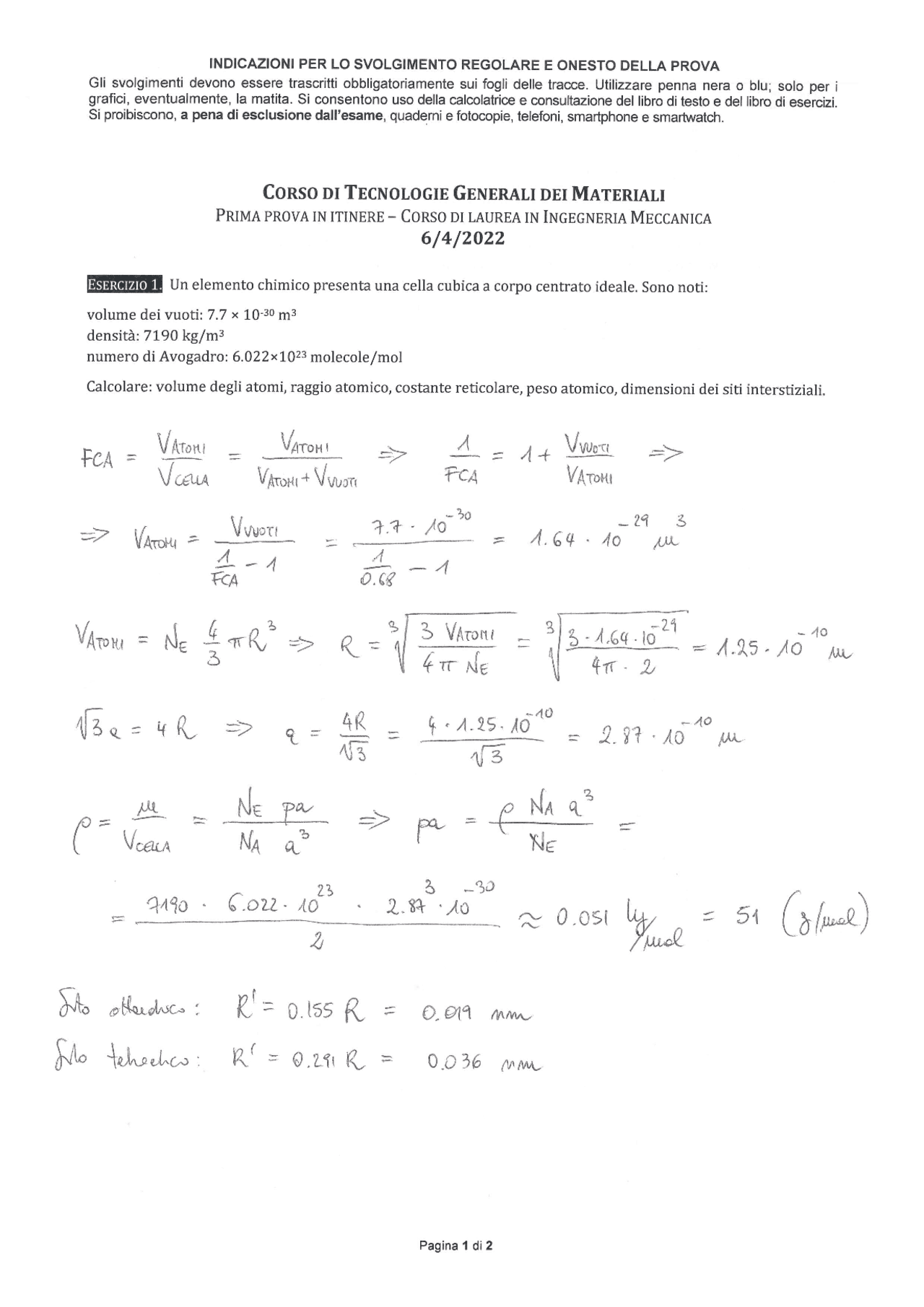 Prove Desame Tecnologie Dei Materiali Prove Desame Di Tecnologie
