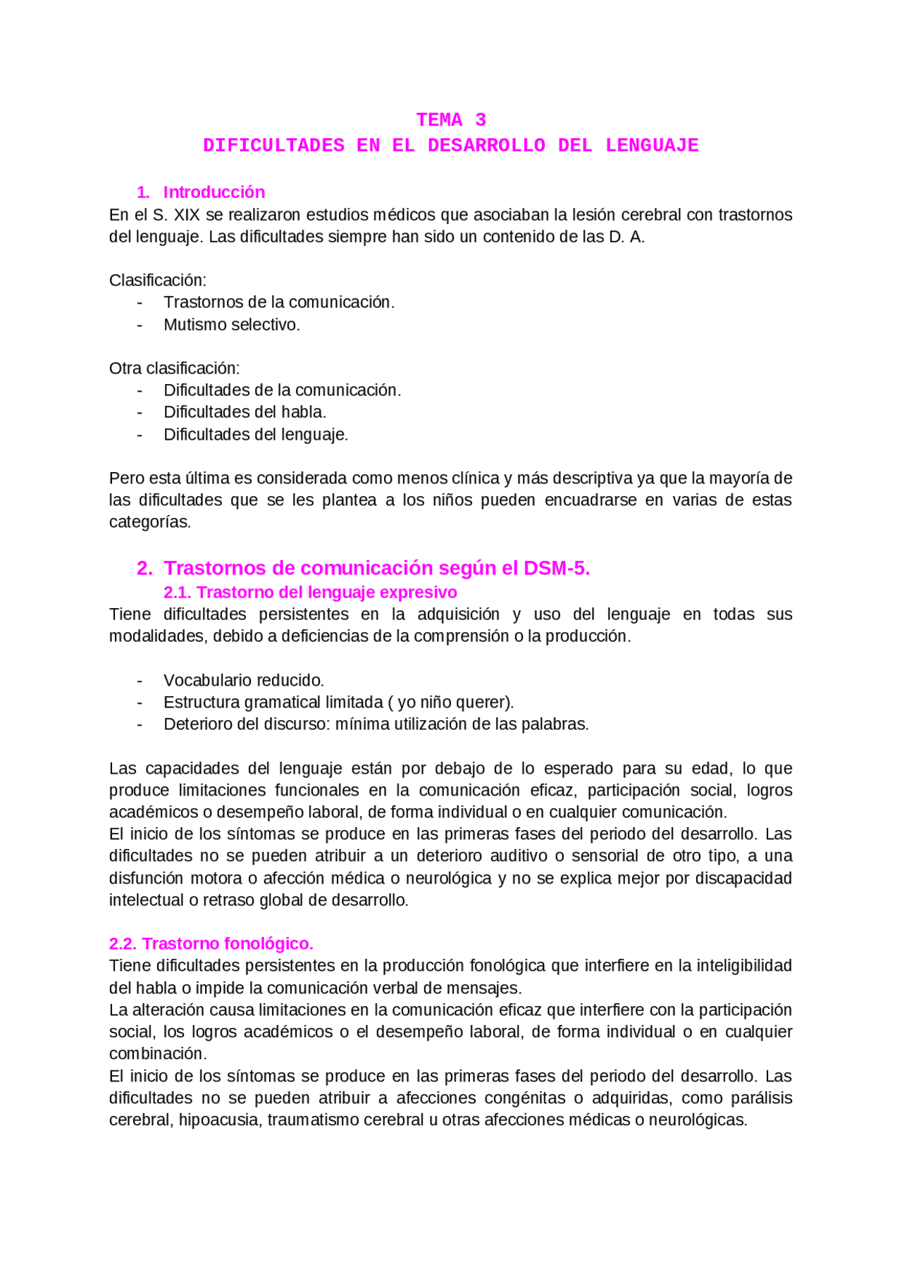 Dificultad De Aprendizaje Apuntes De Desarrollo Infantil Docsity