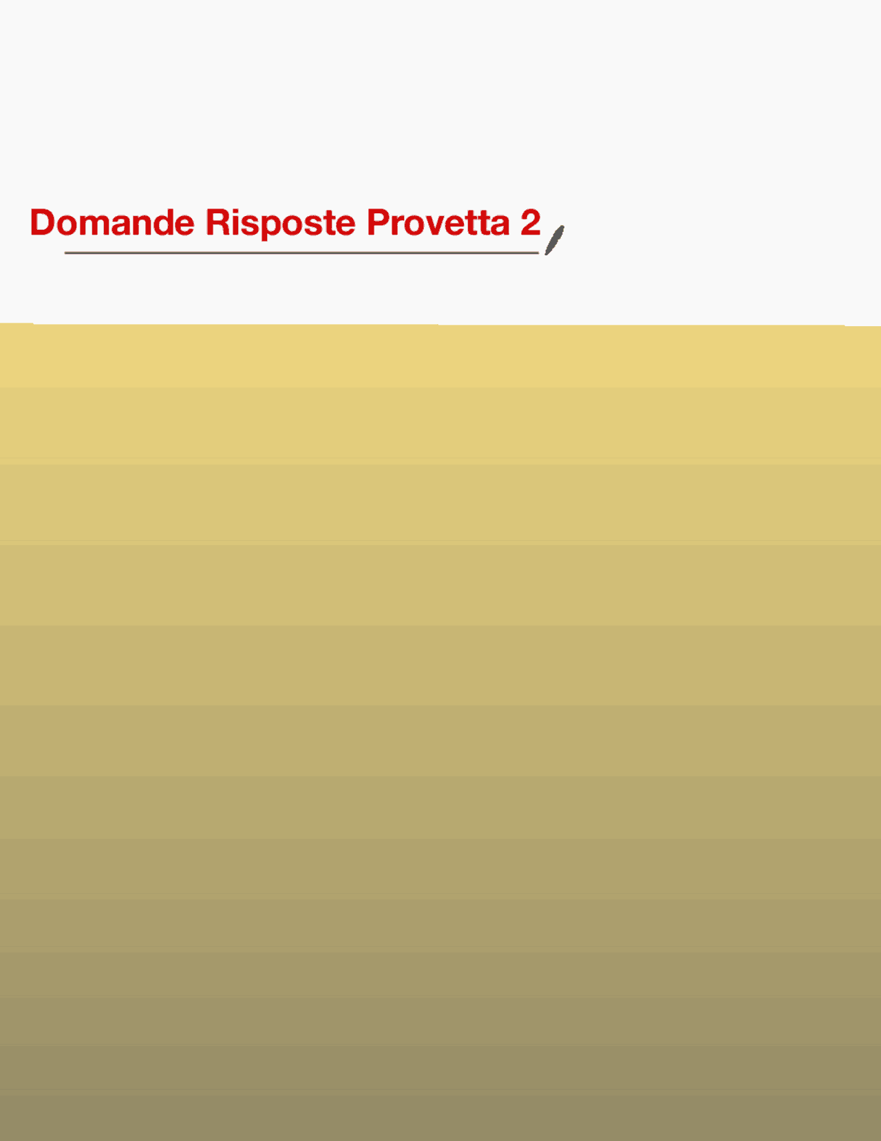 Domande Risposte Provetta Schemi E Mappe Concettuali Di