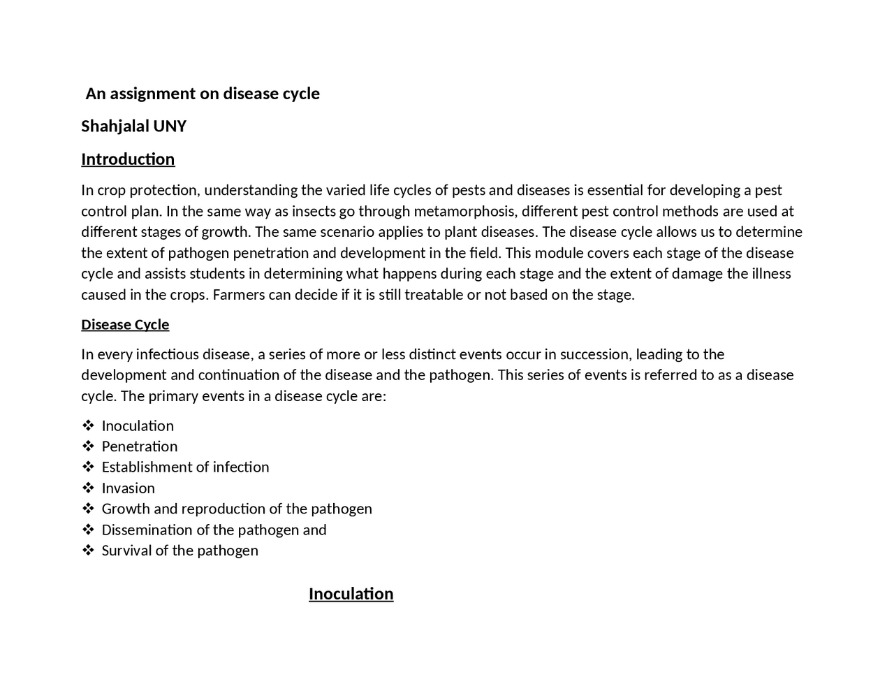 An introduction to disease development | Study Guides, Projects ...