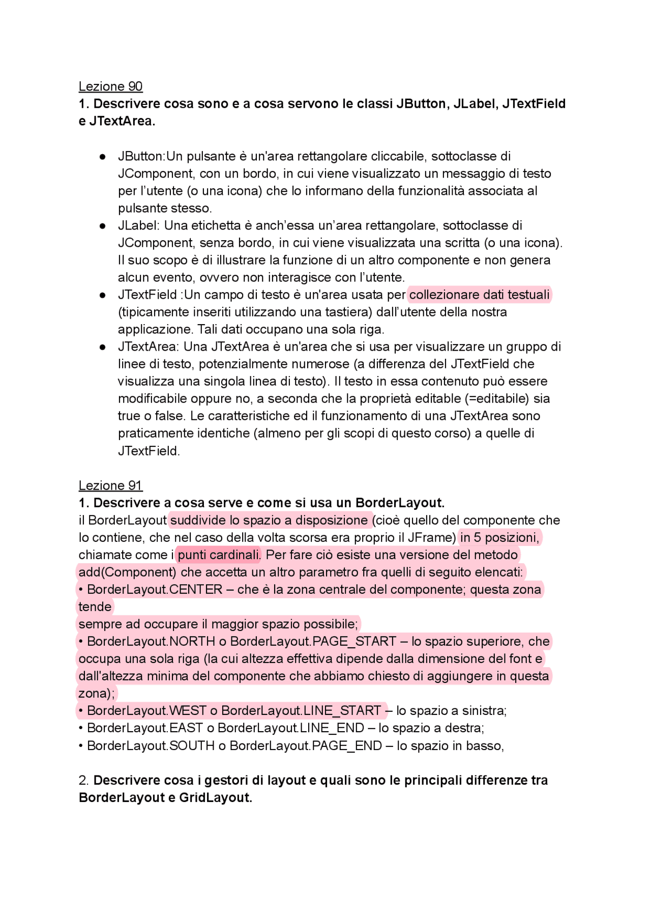 Domande aperte fondamenti di informatica | Schemi e mappe concettuali di Basi di Dati | Docsity