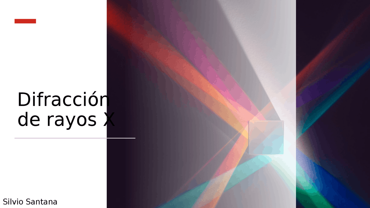 Difraccion por rayos x una tecnica de caracterizacion muy empleada para caractrizar muest ...