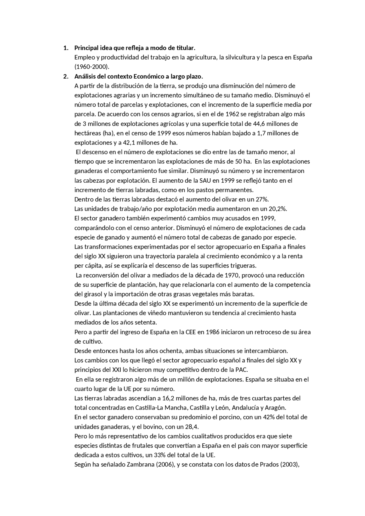 Grafico ejercicio 9.3 | Ejercicios de Historia Económica | Docsity