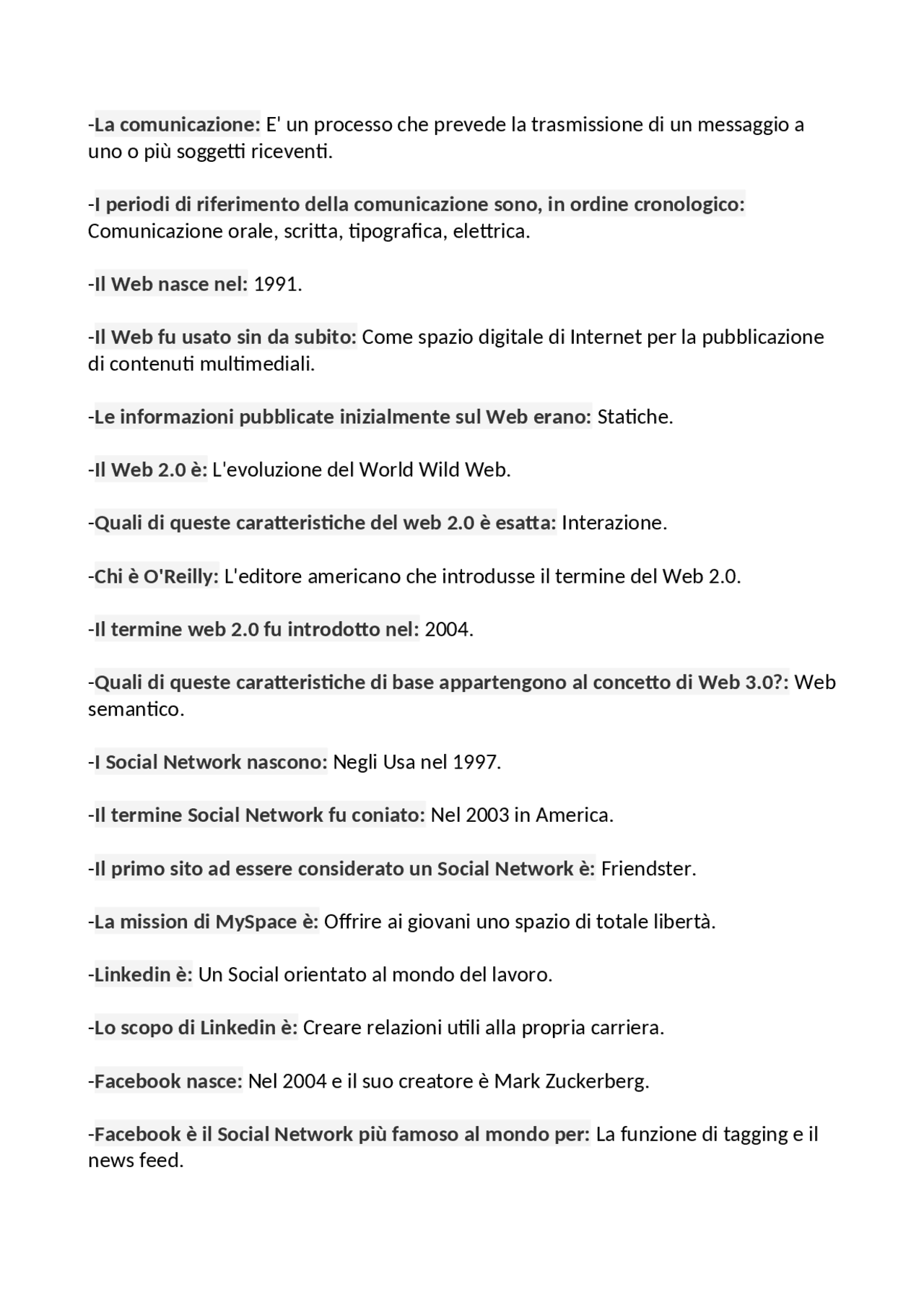 Risposte Ai Test Desame Prove Desame Di Comunicazione Politica