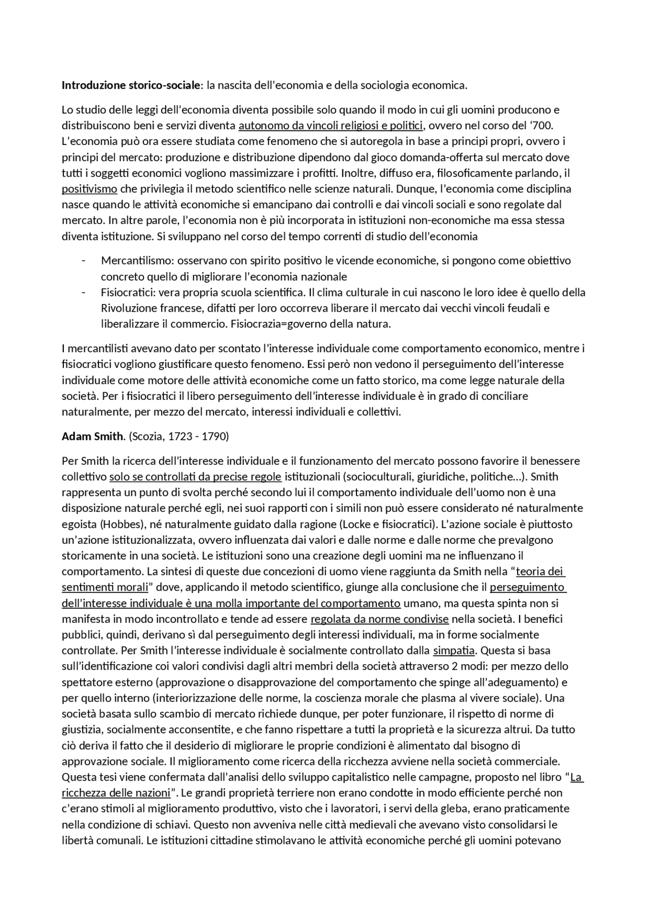 riassunto del testo "Sociologia economica", Triglia | Dispense di ...