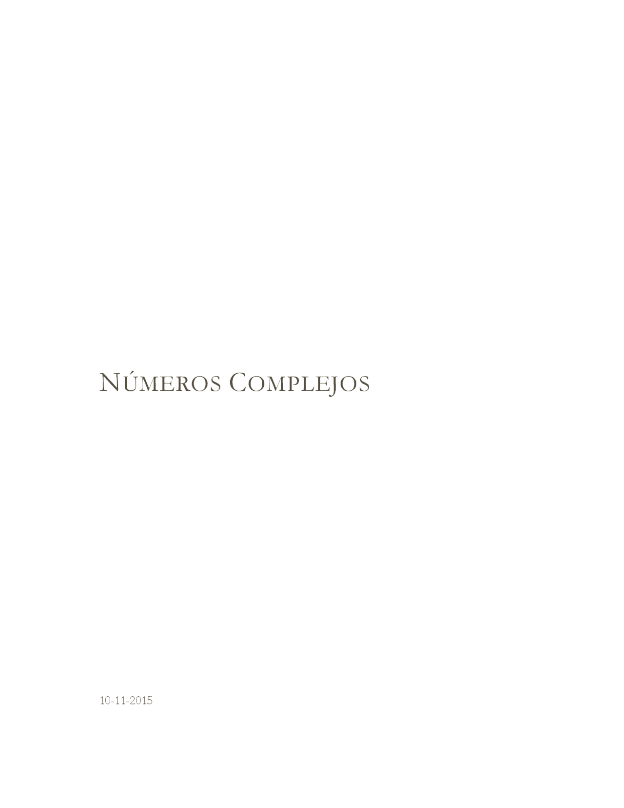 Fundamentos De Algebra Números Complejos Apuntes De Álgebra Docsity