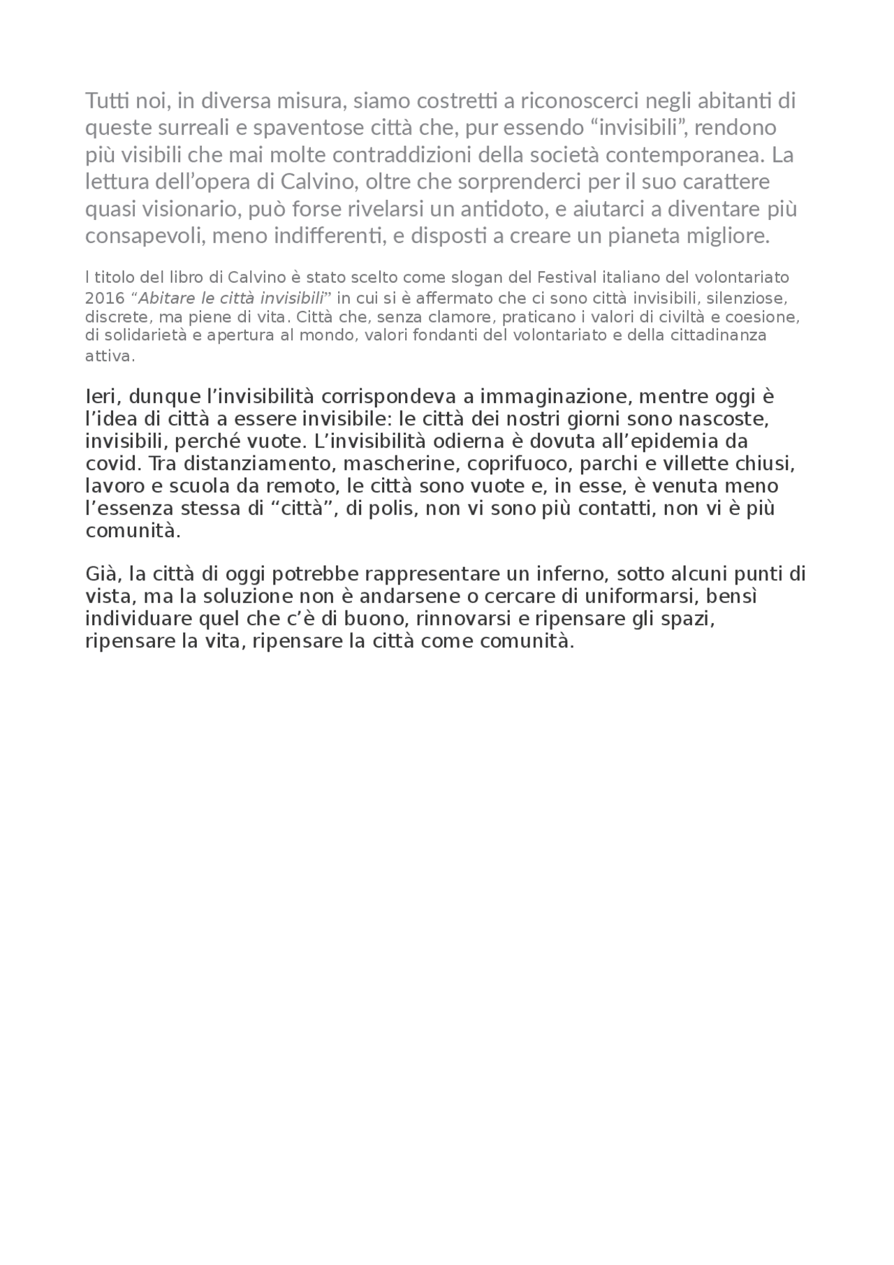 Comprensione del testo "Marozia" Italo Calvino | Appunti di Italiano ...