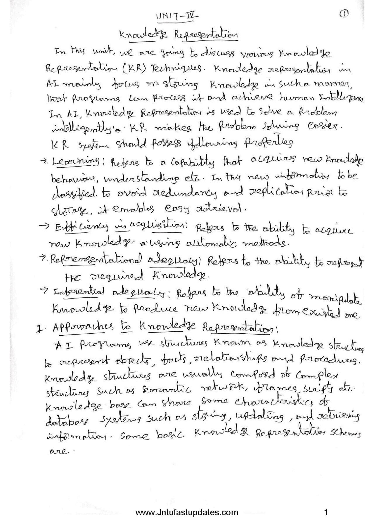 Artificial Intelligence Notes Cheat Sheet Computer Science Docsity