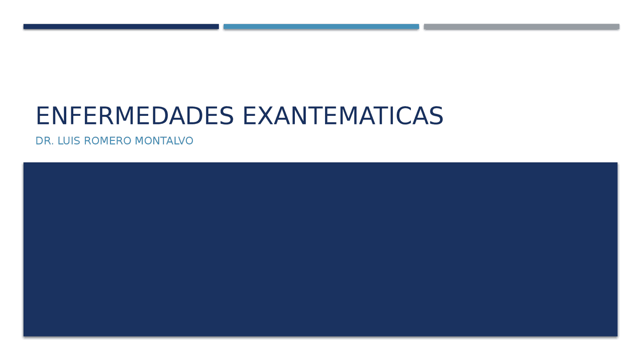 Enfermedades Exantematicas Resúmenes De Pediatría Docsity