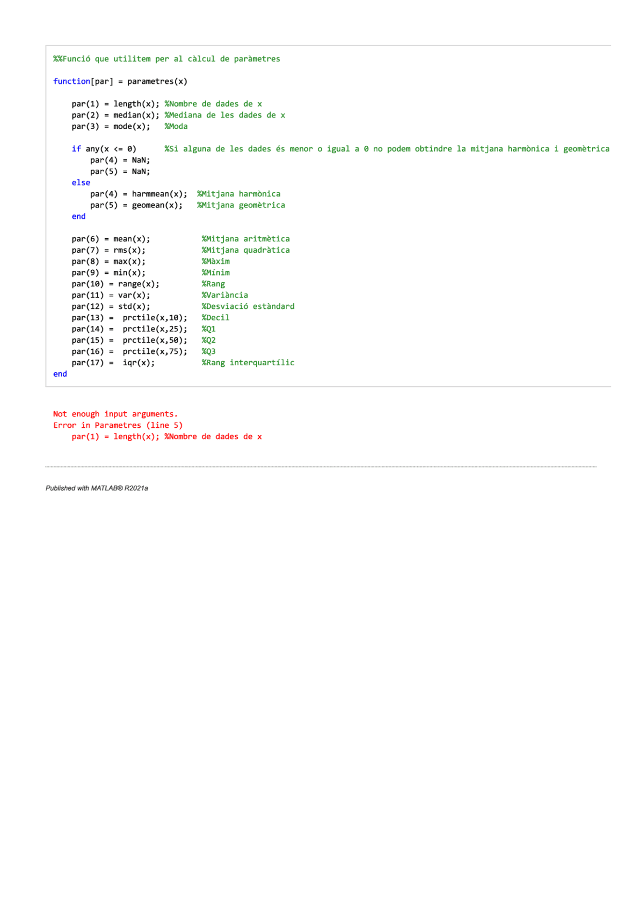 Matlab Statistica 2021 Schemi E Mappe Concettuali Di Statistica Docsity