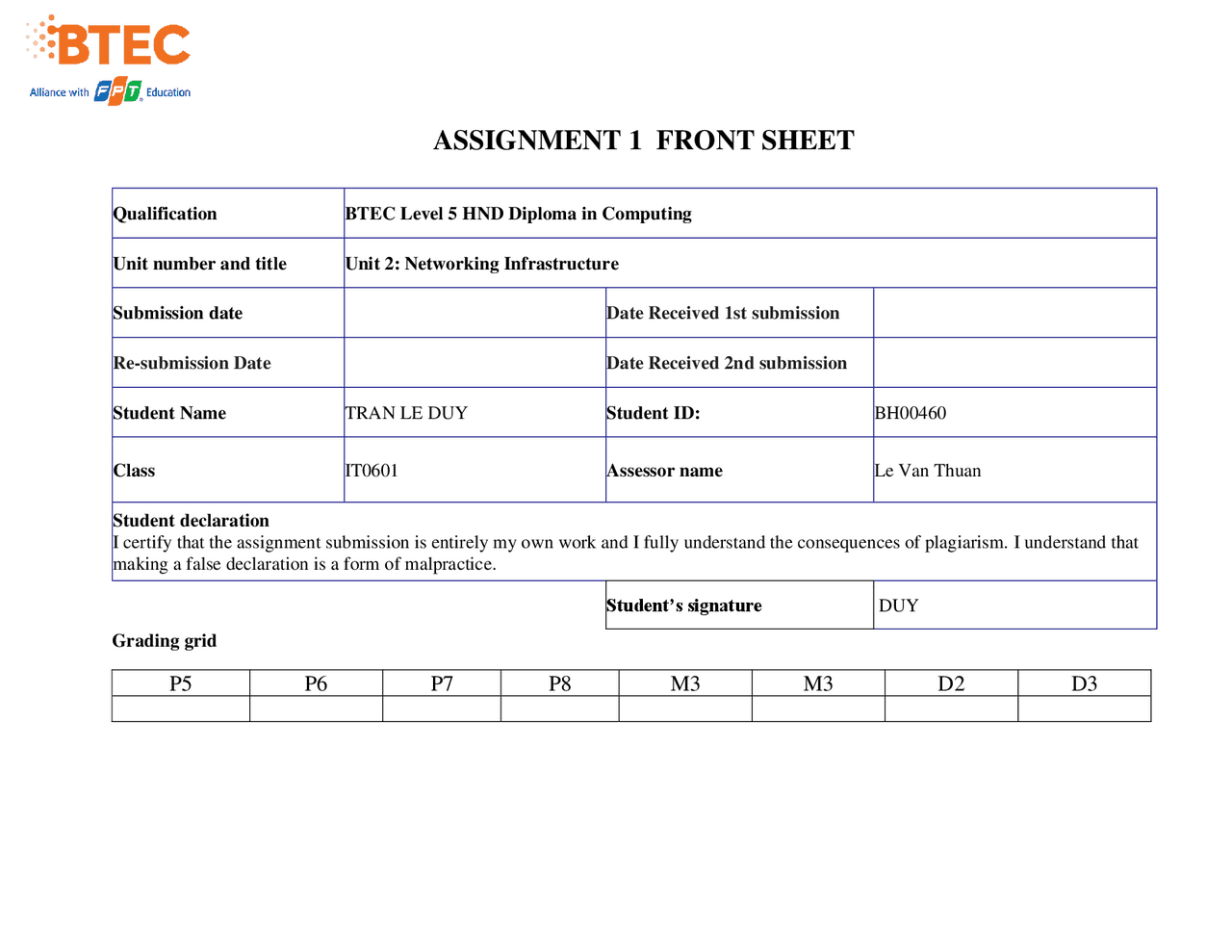FPT BTEC assignment 1 FULL 50 PAGES | Study Guides, Projects, Research Business networking | Docsity