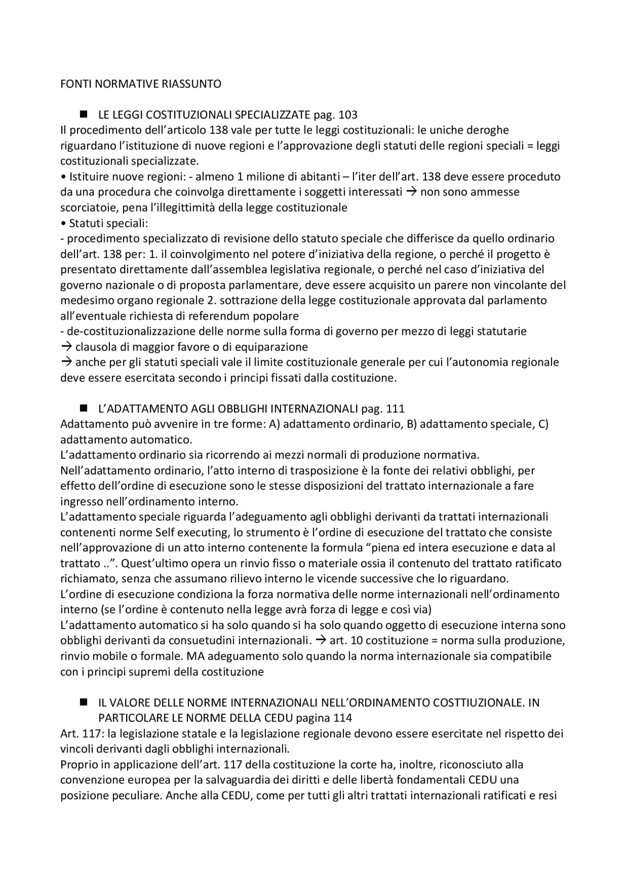 Riassunto Fonti Normative Schemi E Mappe Concettuali Di Diritto