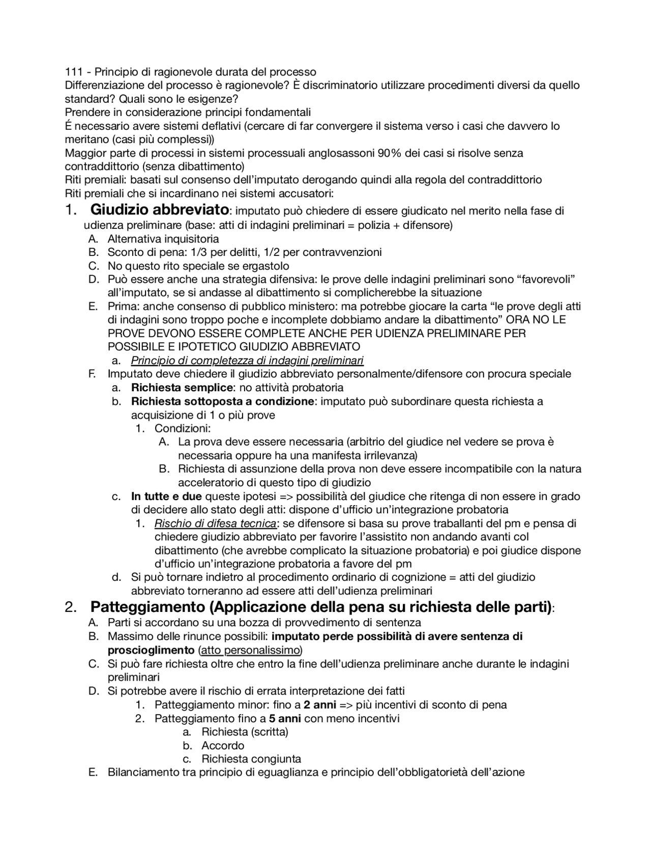 Appunt Presi In Classe Appunti Di Diritto Processuale Penale Docsity
