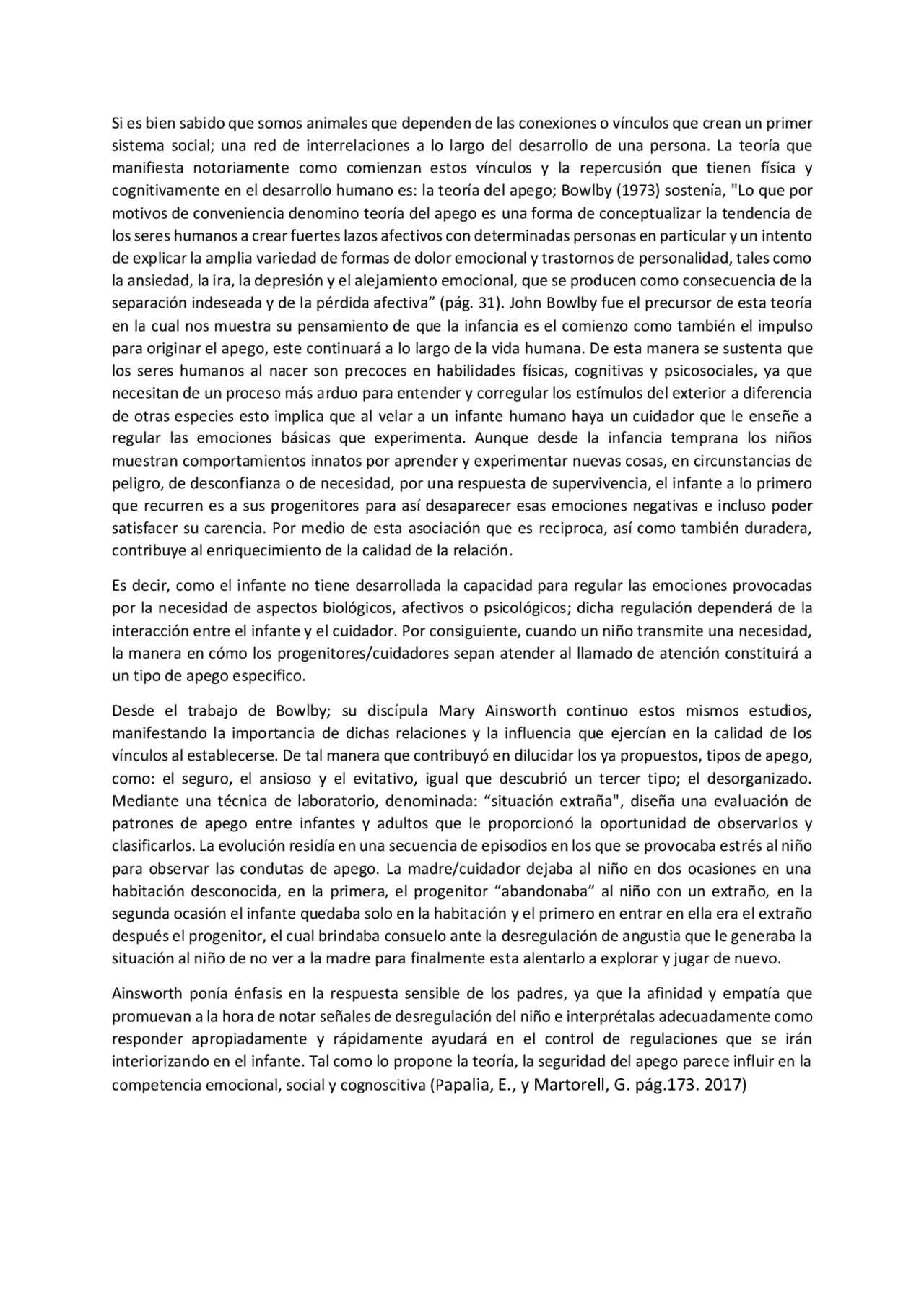 Tipos De Apego Y Como Interfiere Con El Desarrollo Monografías