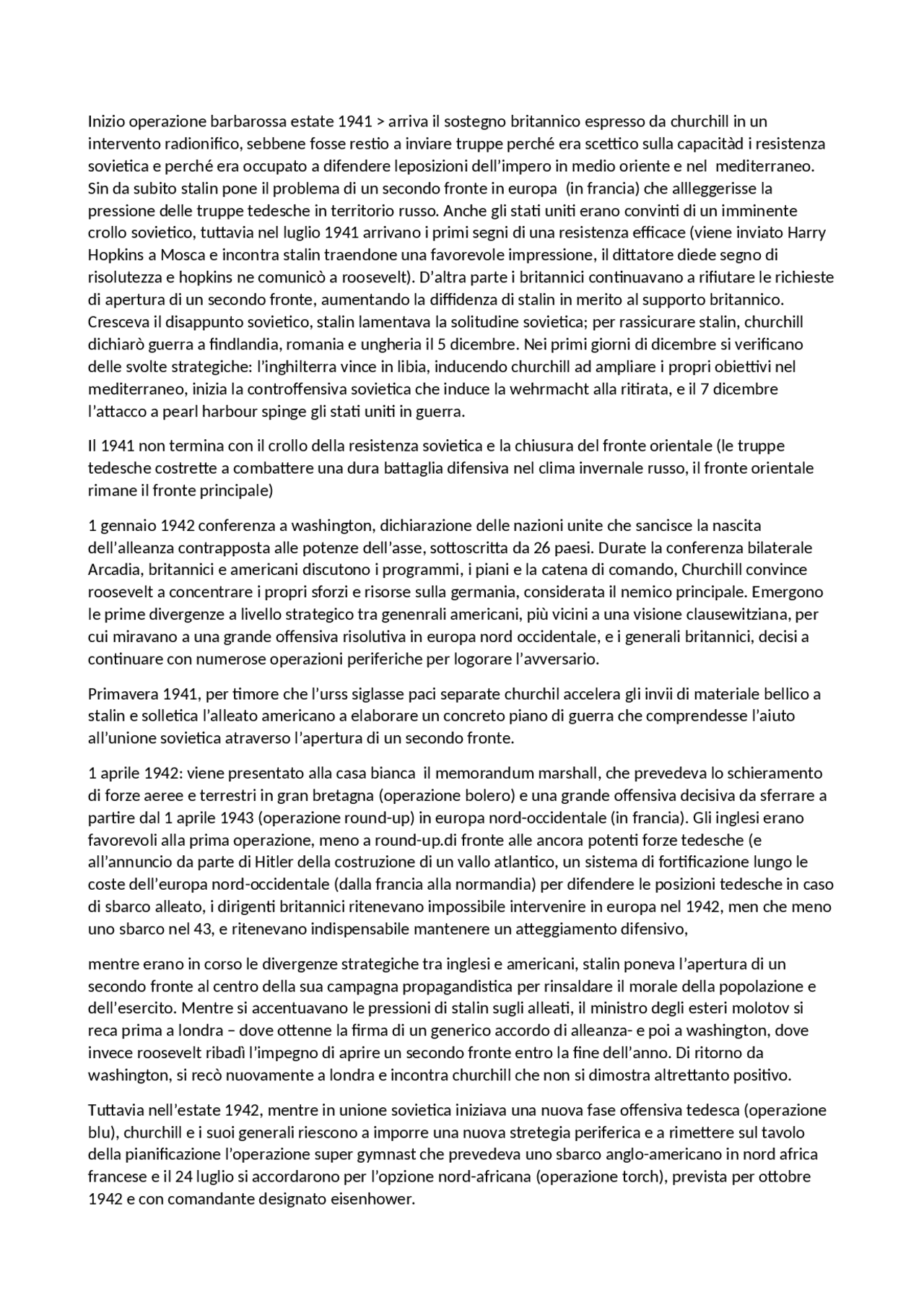 Appunti Seconda Guerra Mondiale Appunti Di Storia Docsity