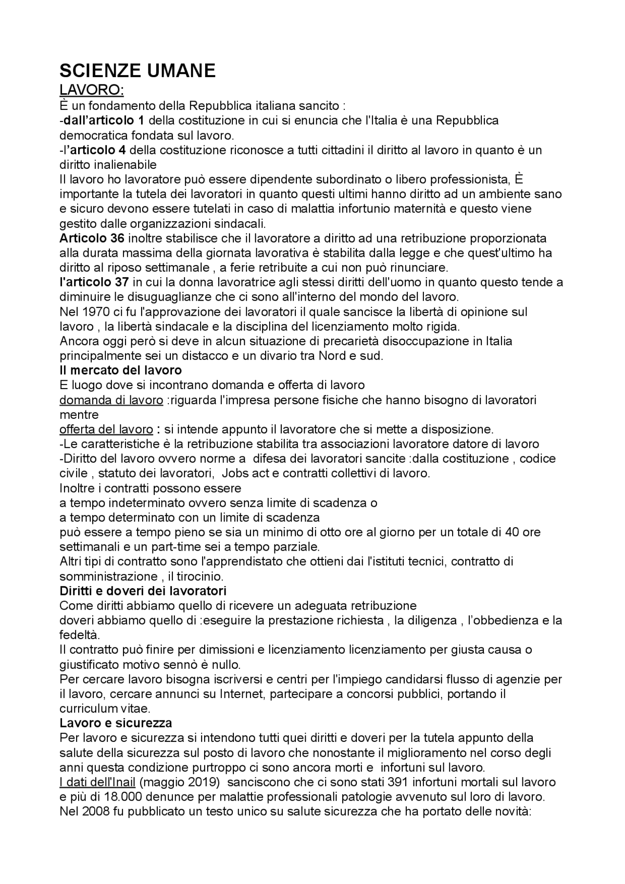 Programma Scienze Umane Quinto Anno Schemi E Mappe Concettuali Di