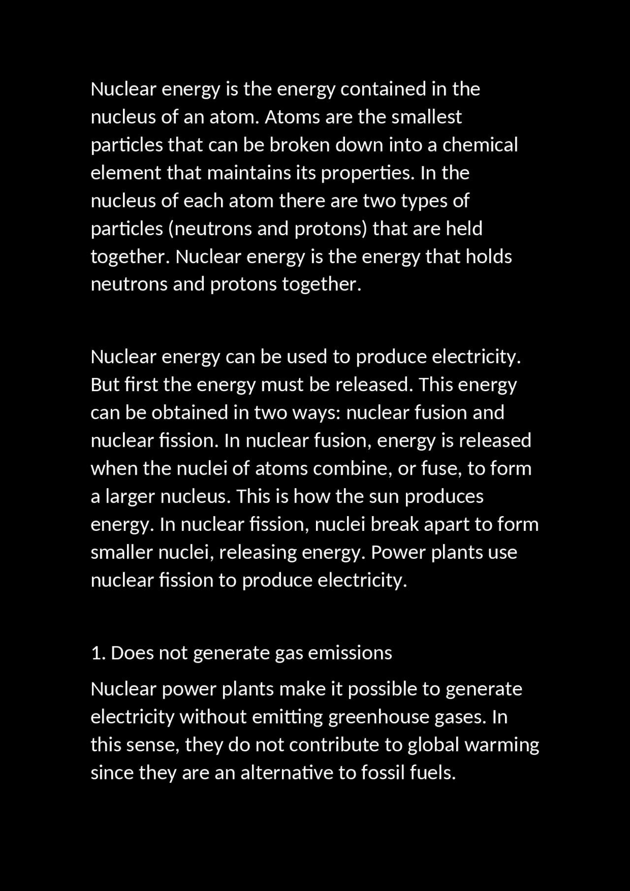 Nuclear Energy: Advantages and Disadvantages | Resúmenes de Literatura ...