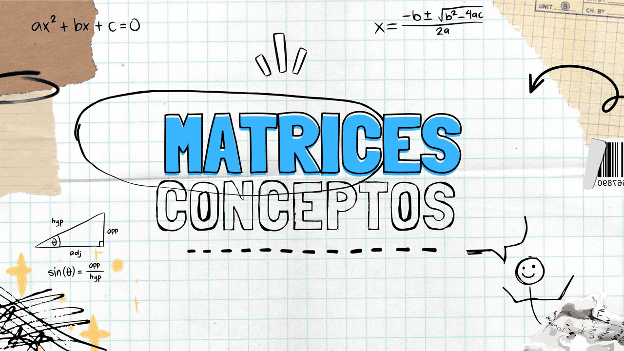 Conceptos de matrices | Diapositivas de Matemáticas | Docsity