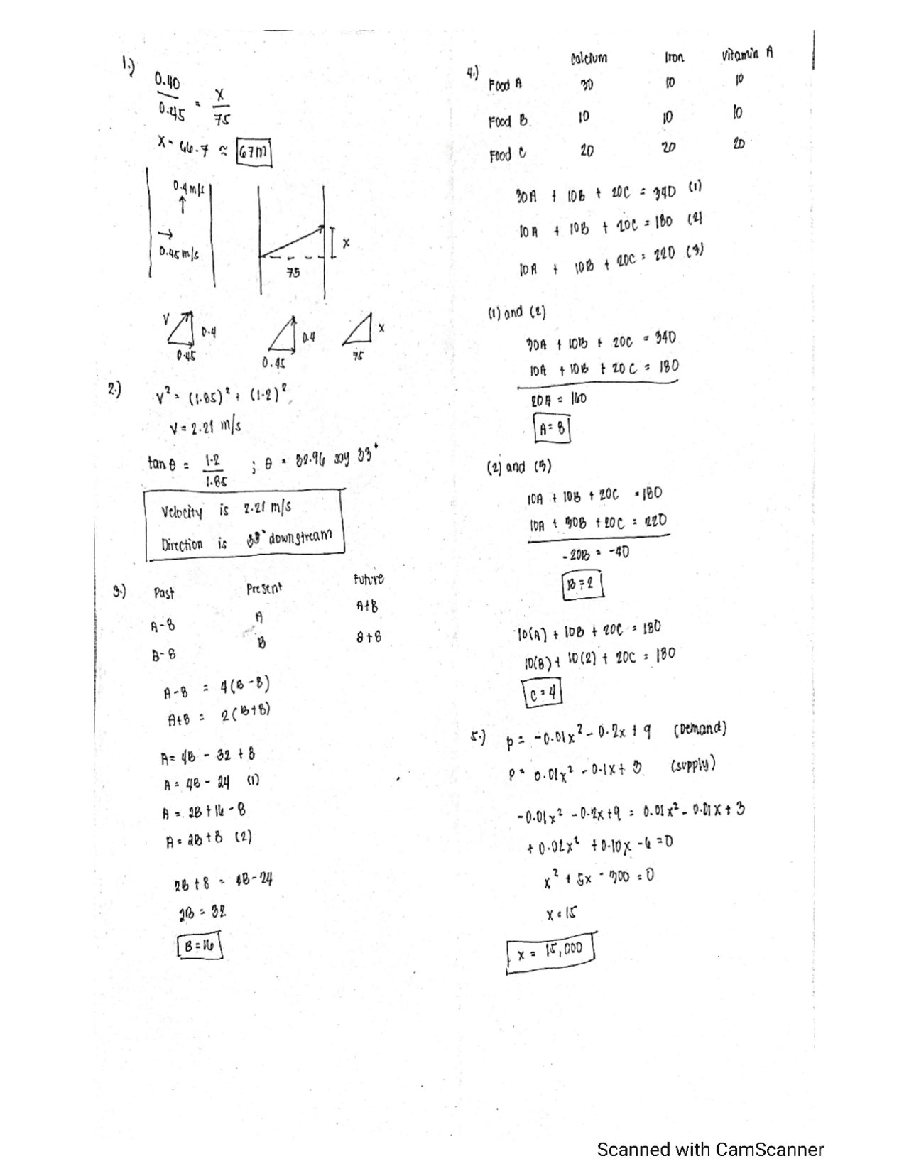Algebra Quiz part 2 Solutions for Civil Engineering | Quizzes ...