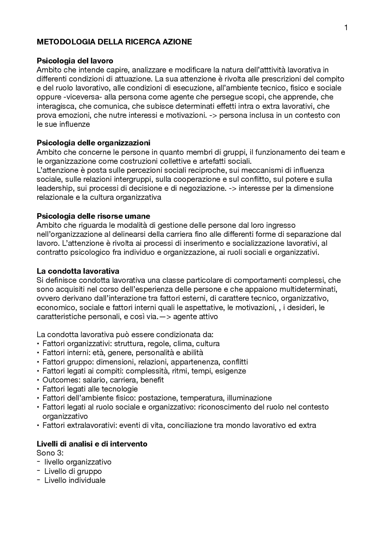 Metodologia della ricerca-azione | Appunti di Psicologia del Lavoro ...