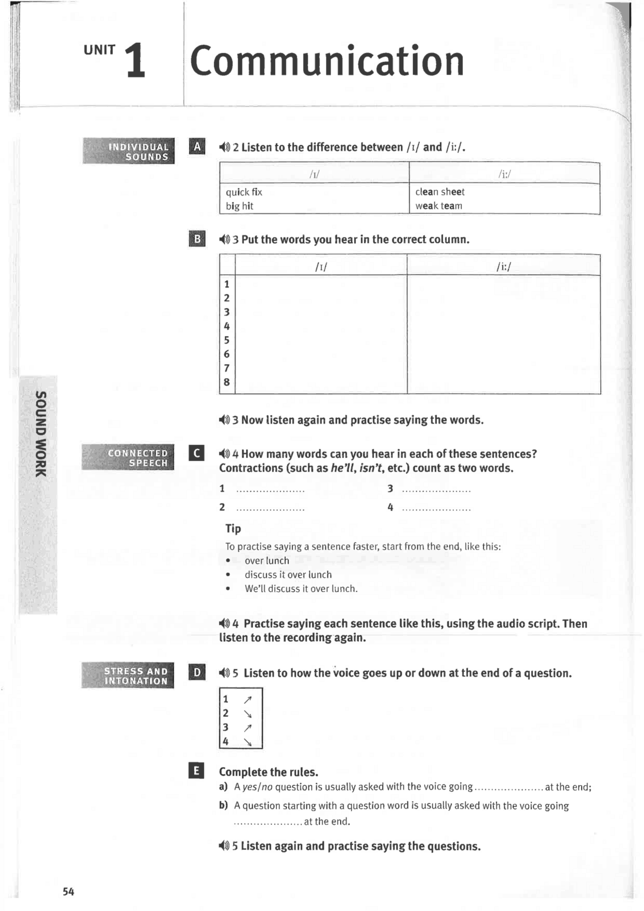 Bài luyện nghe unit 1 | Exercises Business English | Docsity