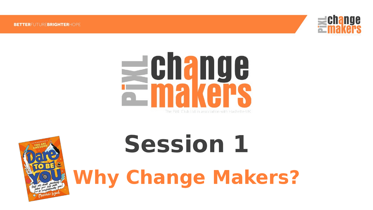 Why do you need to become a Change Maker? | Slides History | Docsity