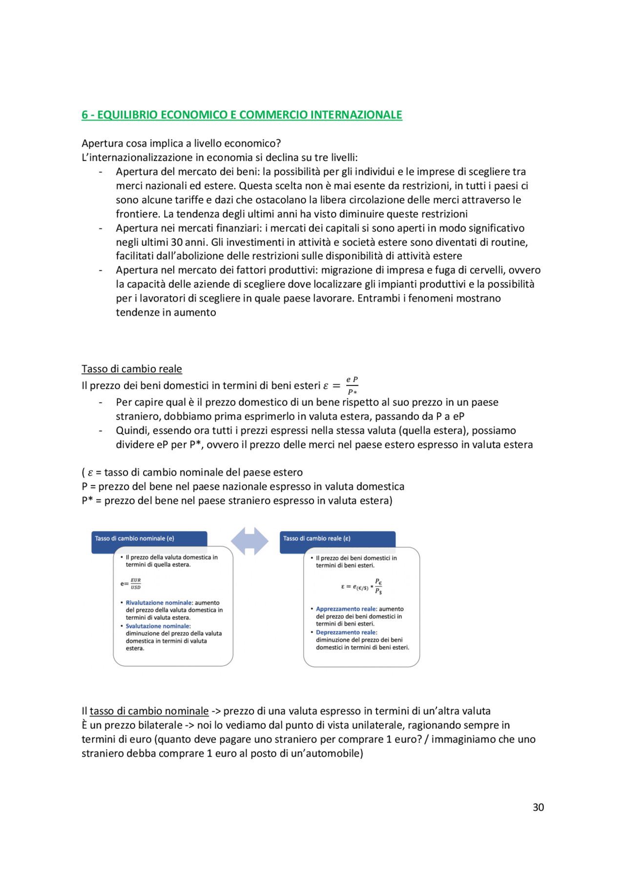 Appunti Seconda Parte Esame Macroeconomia Schemi E Mappe Concettuali