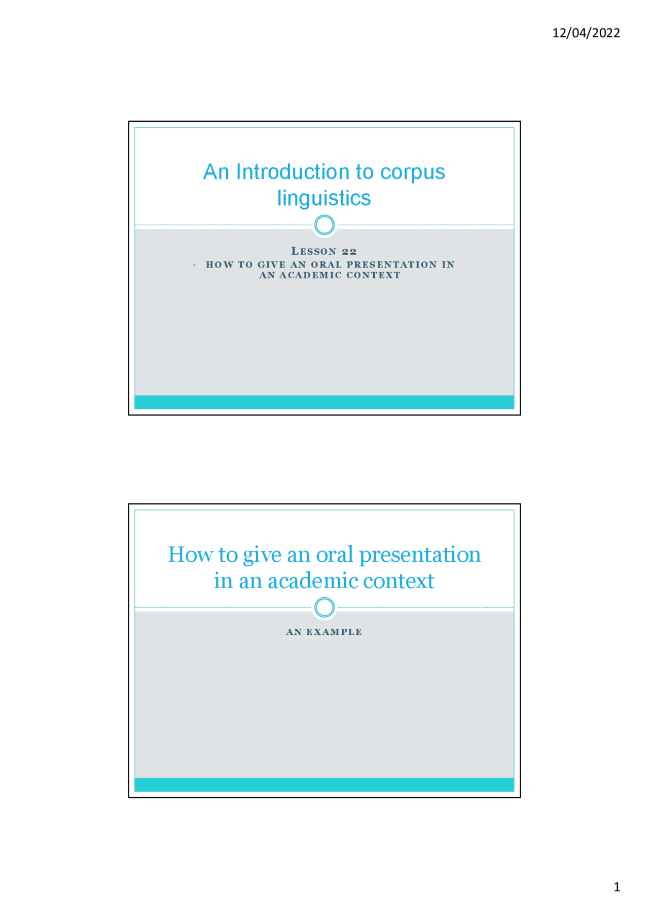 An Introduction To Corpus Linguistics Slide Di Lingua Inglese Docsity