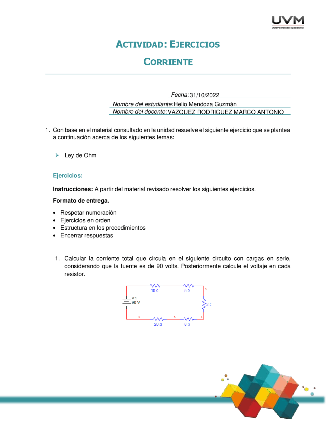 obligatoris de blacboard | Exercises of Electronics | Docsity