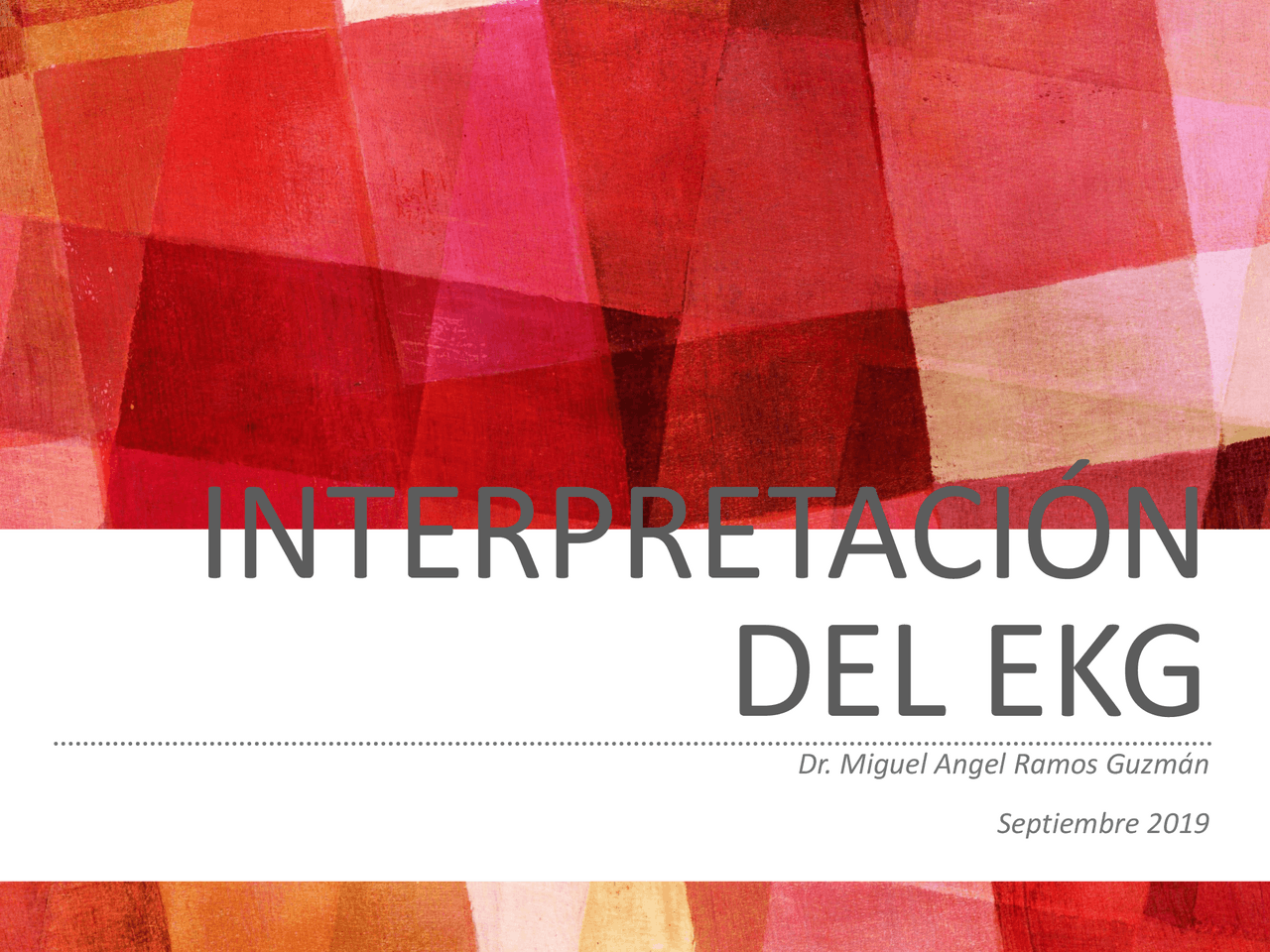 Interpretacion De Electro Diapositivas De Cardiología Docsity