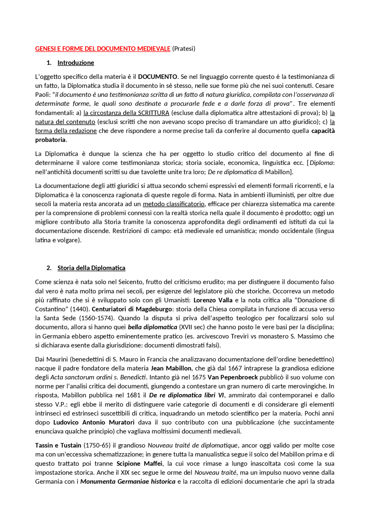 Pratesi Genesi E Forme Del Documento Medievale Saggi Tamba Nicolaj