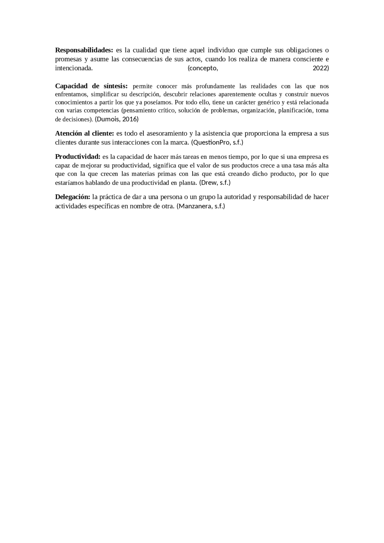 Factores con significado | Transcripciones de Gestión de Recursos ...