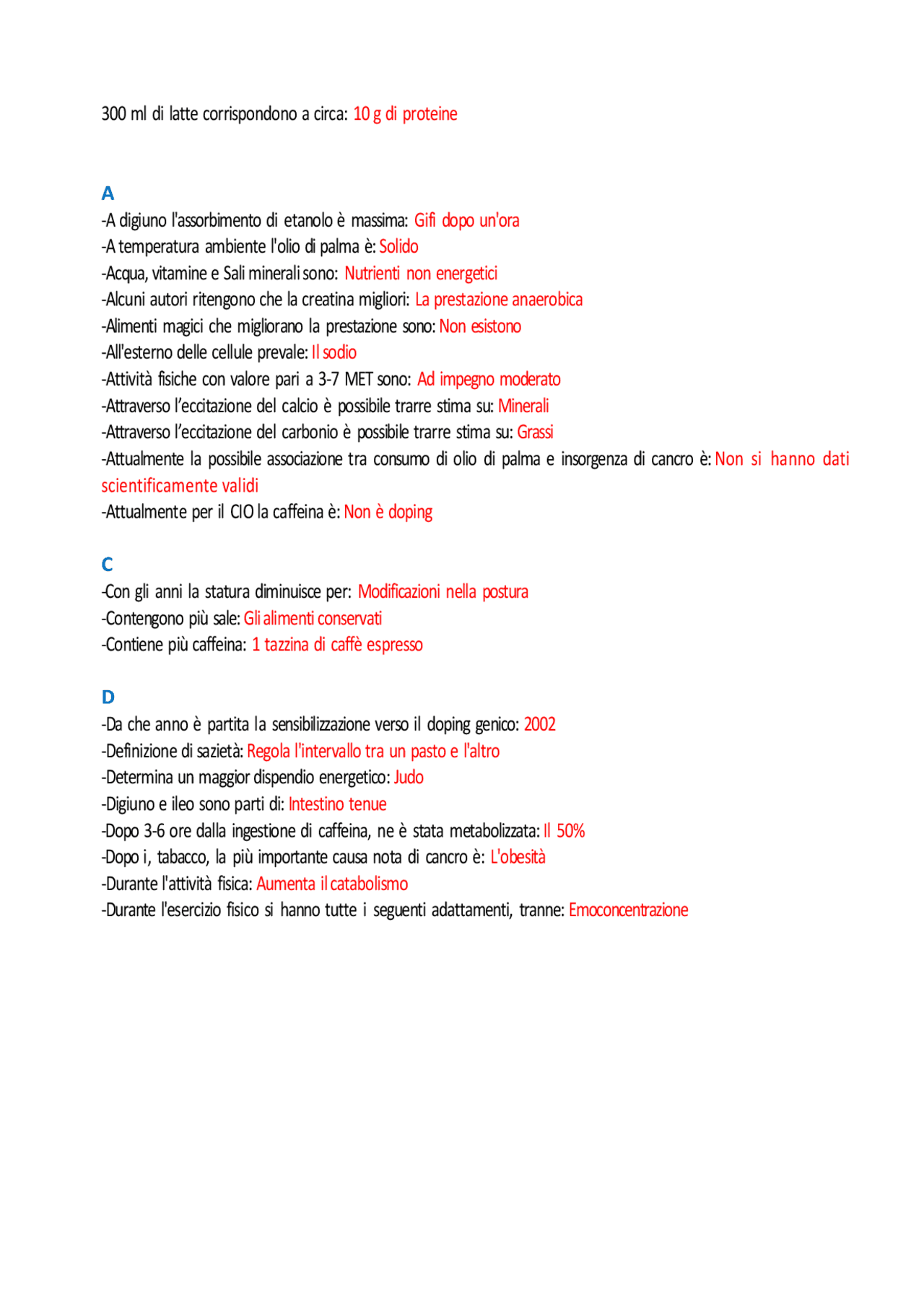 Scienze Tecniche Dietetiche Applicate L22 Scienze Motorie Pegaso