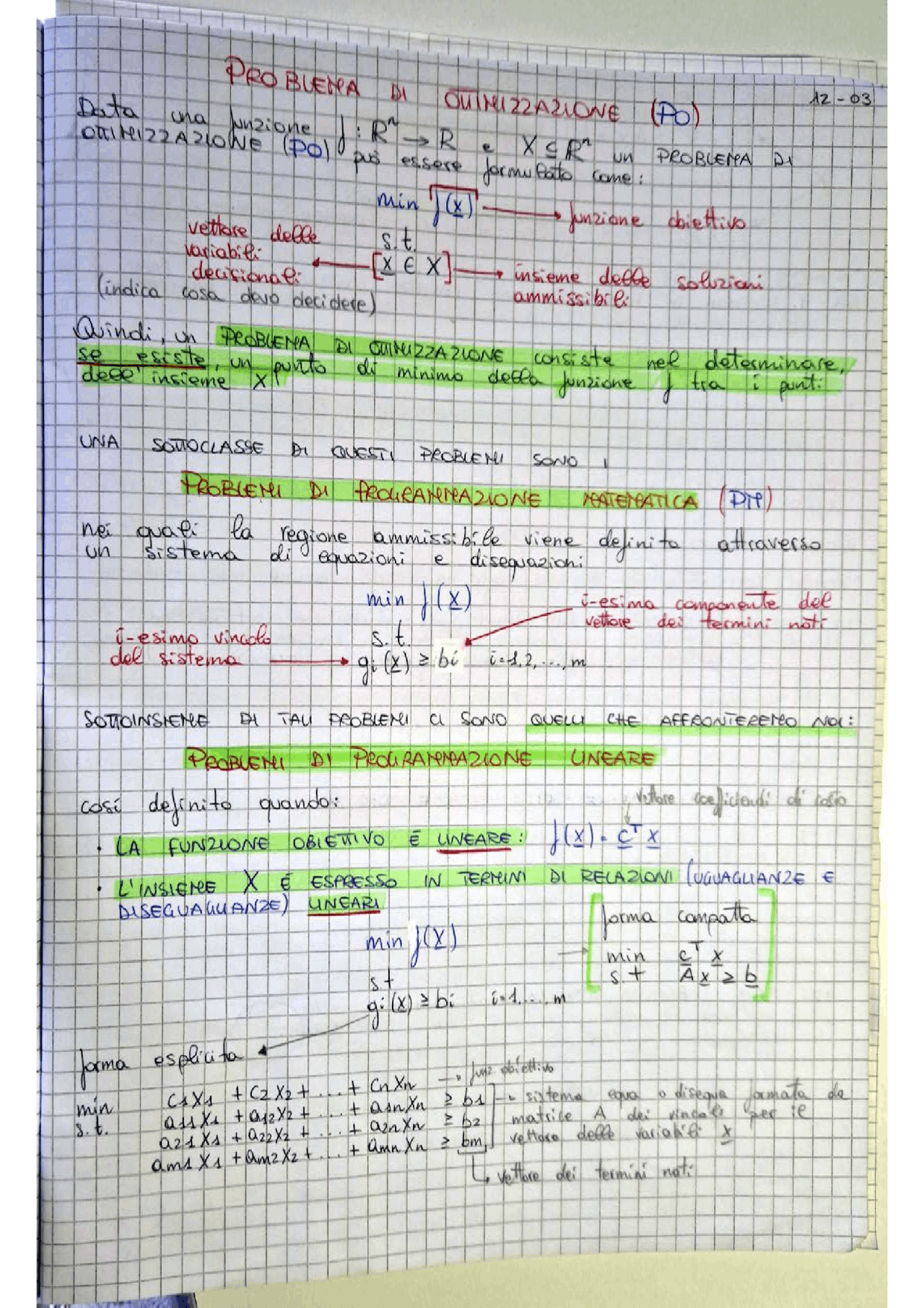 Ricerca Operativa Parte 2 Appunti Completi Appunti Di Ricerca