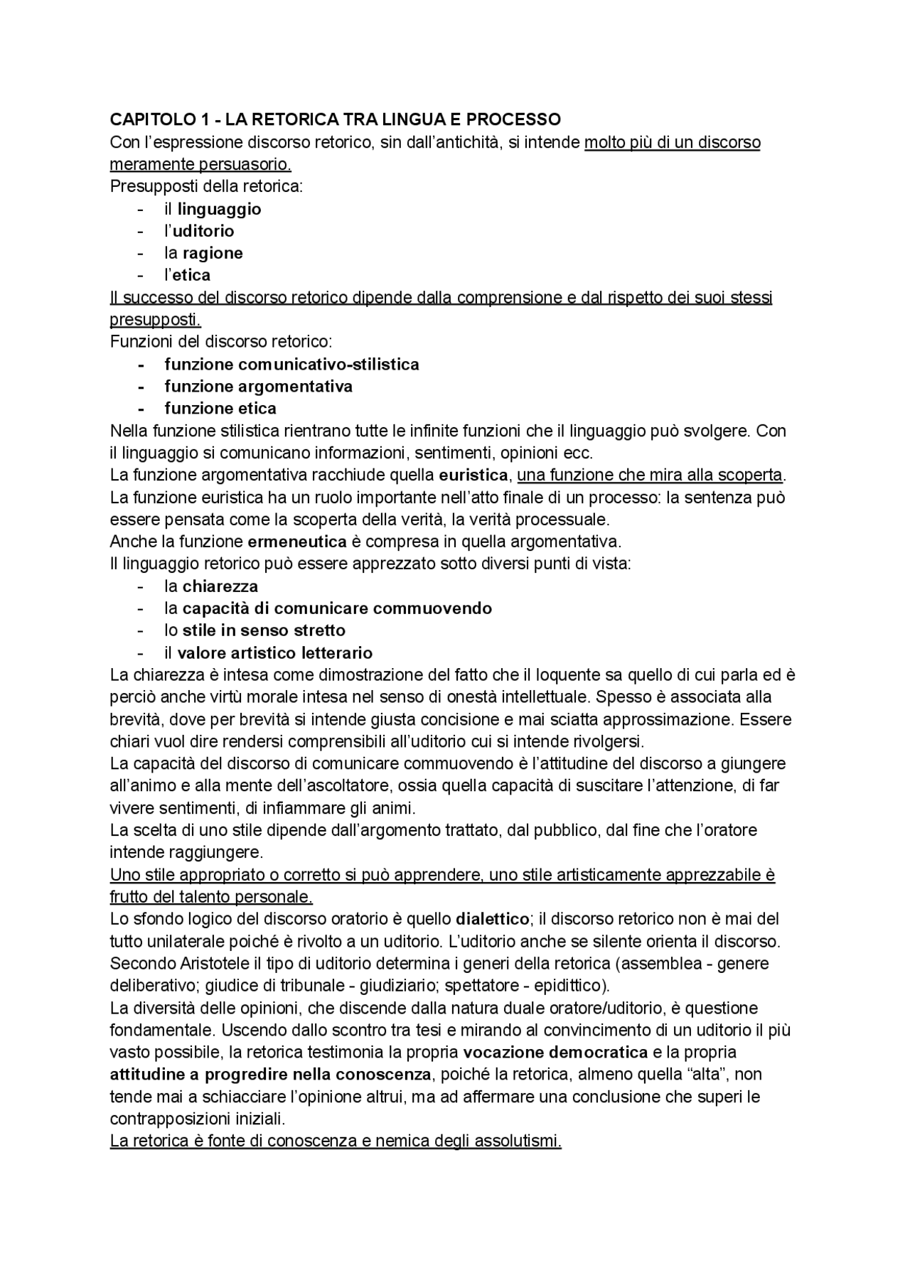 Riassunto Filosofia Del Diritto Processuale S Sagnotti Dispense Di