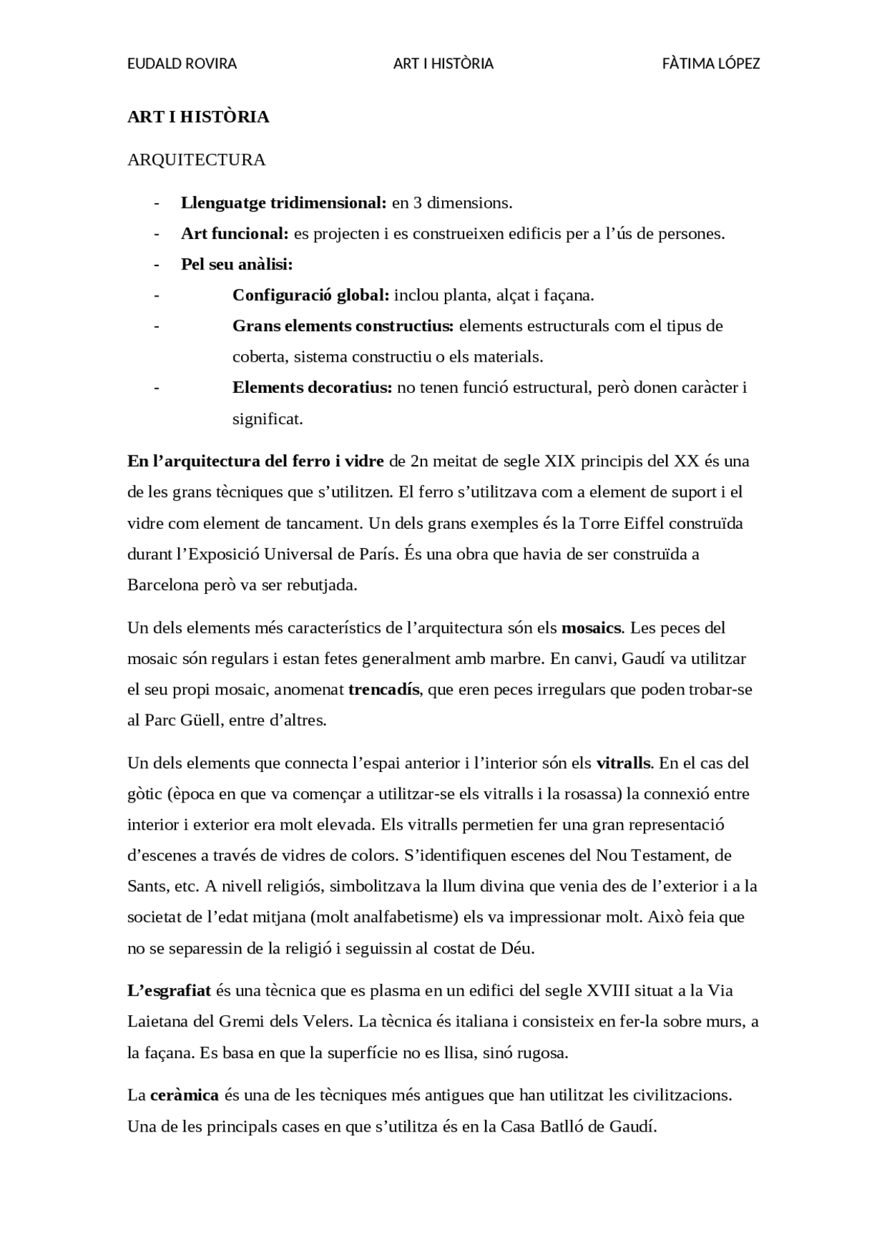 Apunts Dhistòria De Lart Dels Temes 12 I 3 Amb Fàtima López