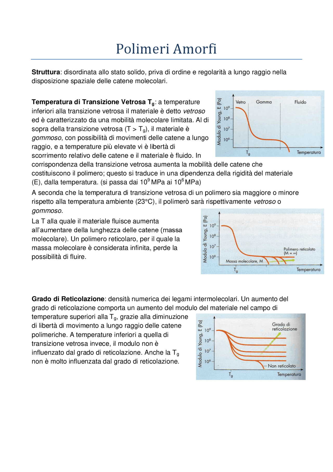 Seconda Parte Appunti Materie Plastiche Schemi E Mappe Concettuali Di