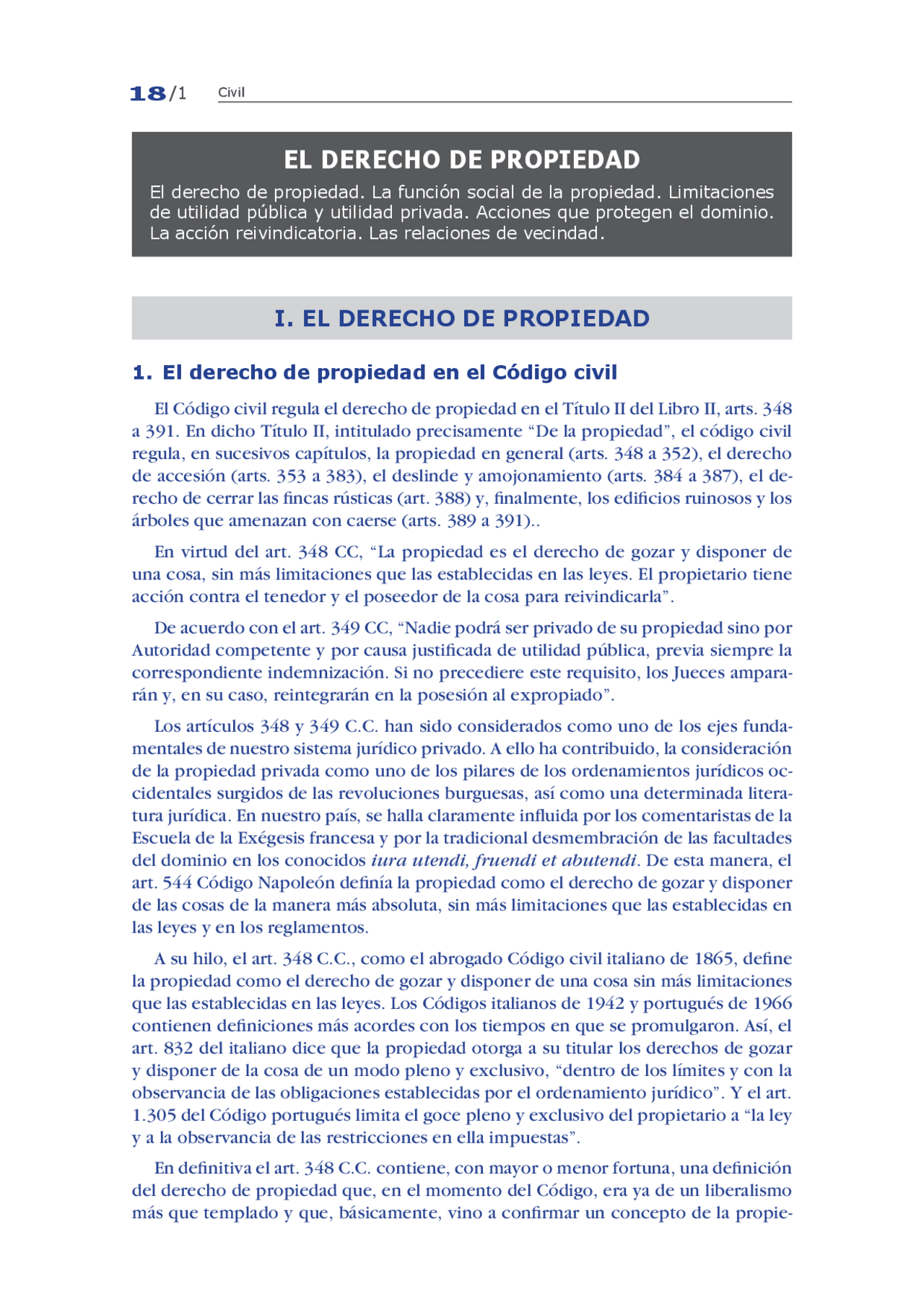 Derecho De Propiedad Resúmenes De Derecho Civil Docsity