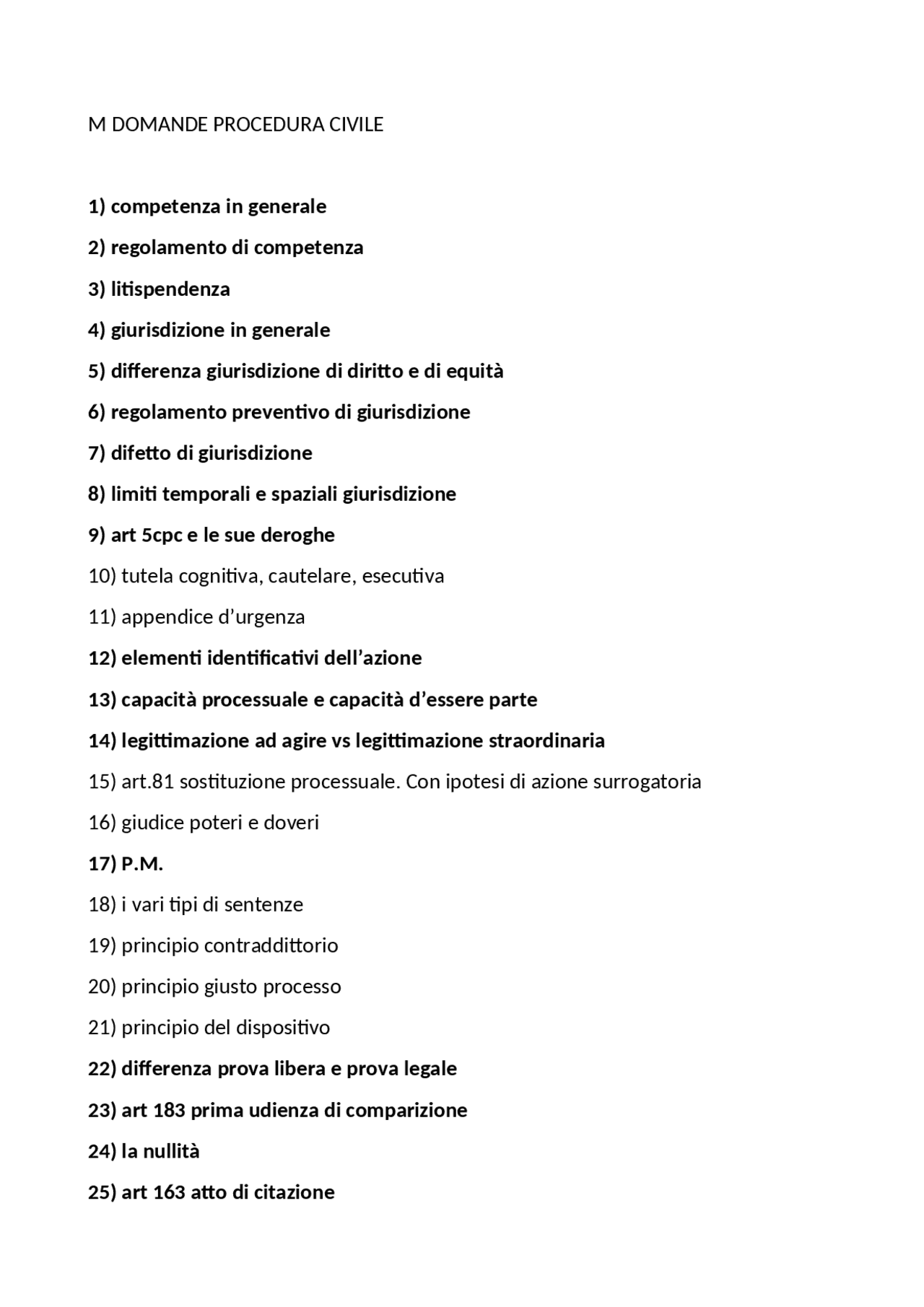 Domande Diritto Processuale Civile Appunti Di Diritto Processuale