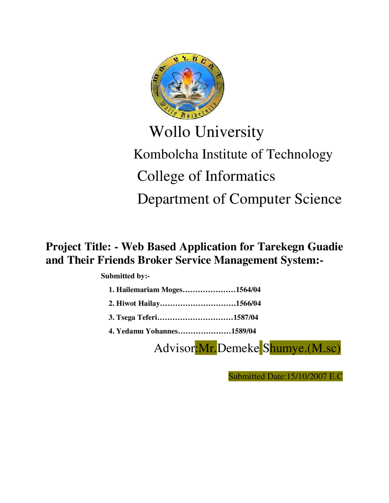 Final project documentation | Schemes and Mind Maps Web Application Development | Docsity