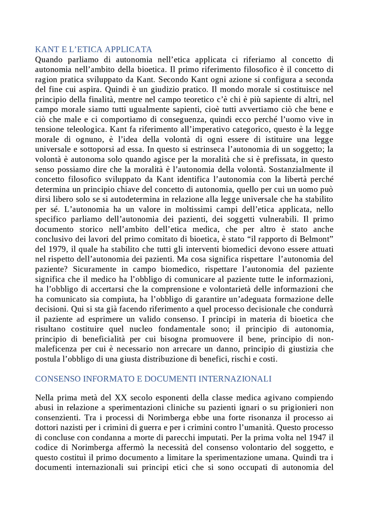 Kant E Autodeterminazione Schemi E Mappe Concettuali Di Filosofia Del